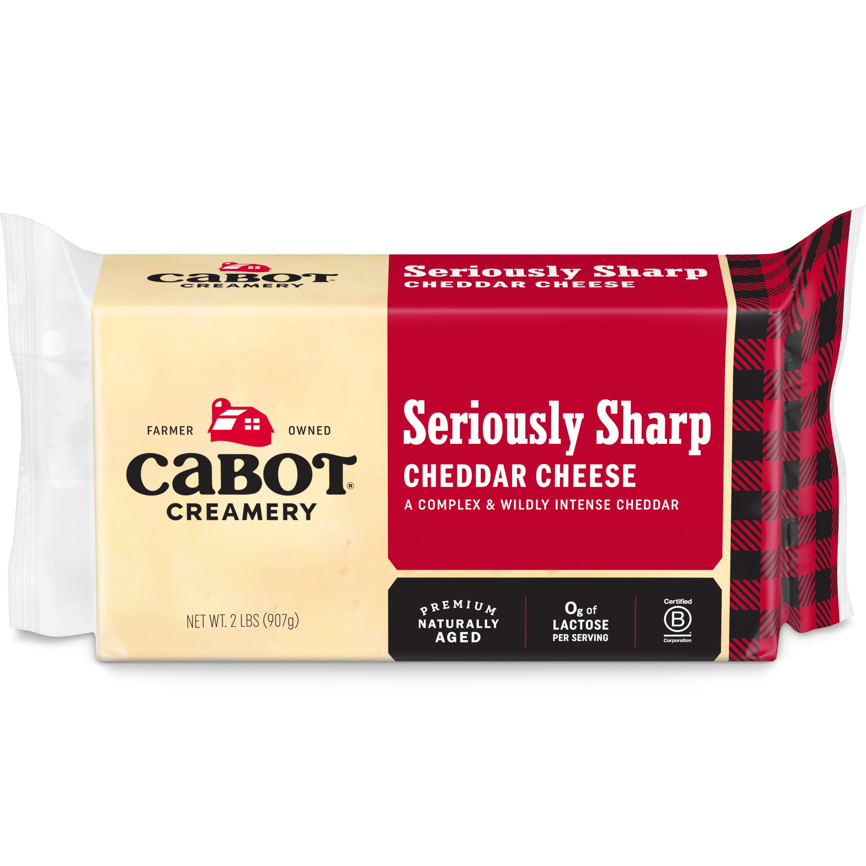 Cabot Creamery Seriously Sharp Cheddar Cheese 8 oz (Refridgerated ...