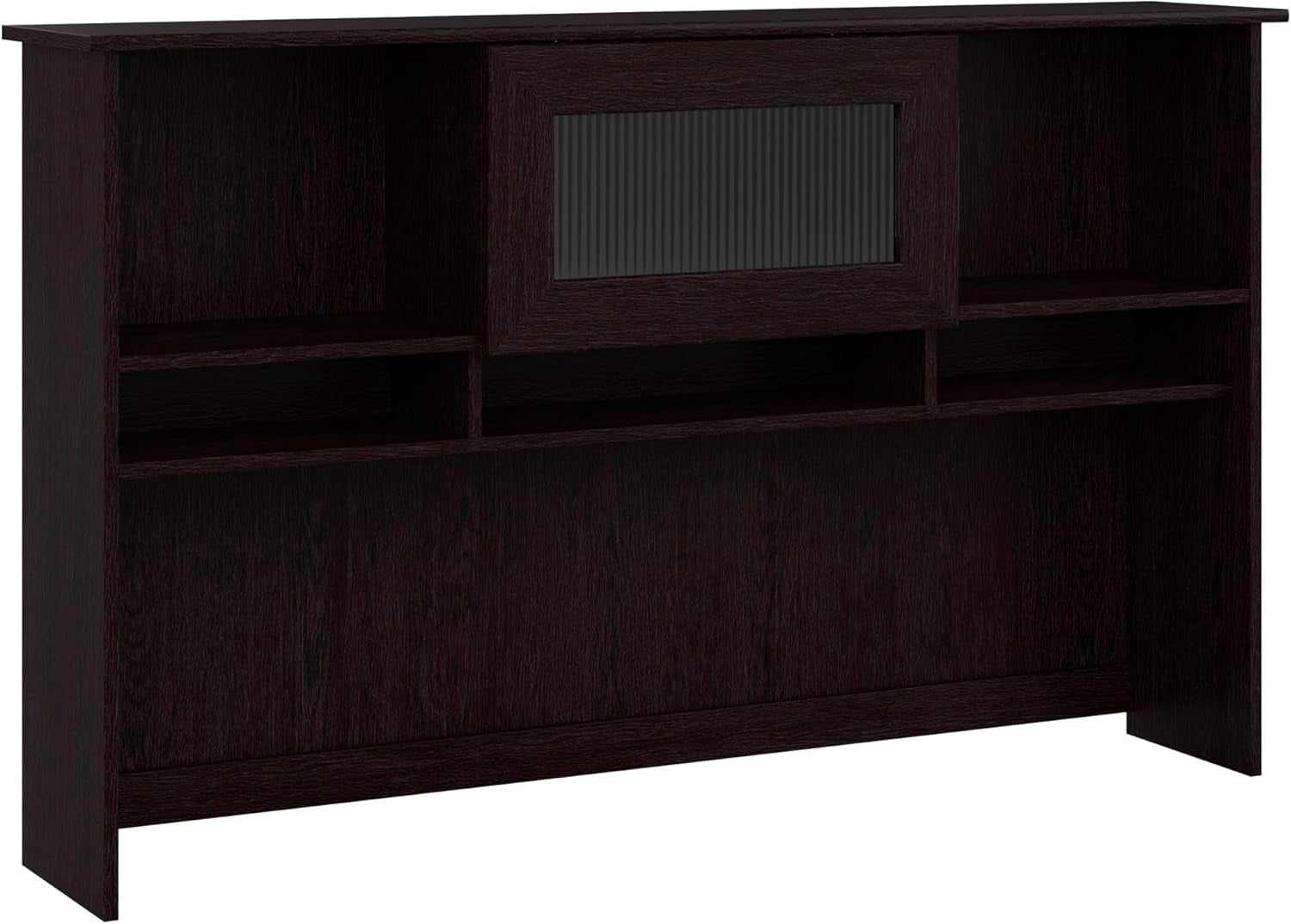 Cabot Desk Hutch, Attachment with Shelves and Cabinet for Home Office ...
