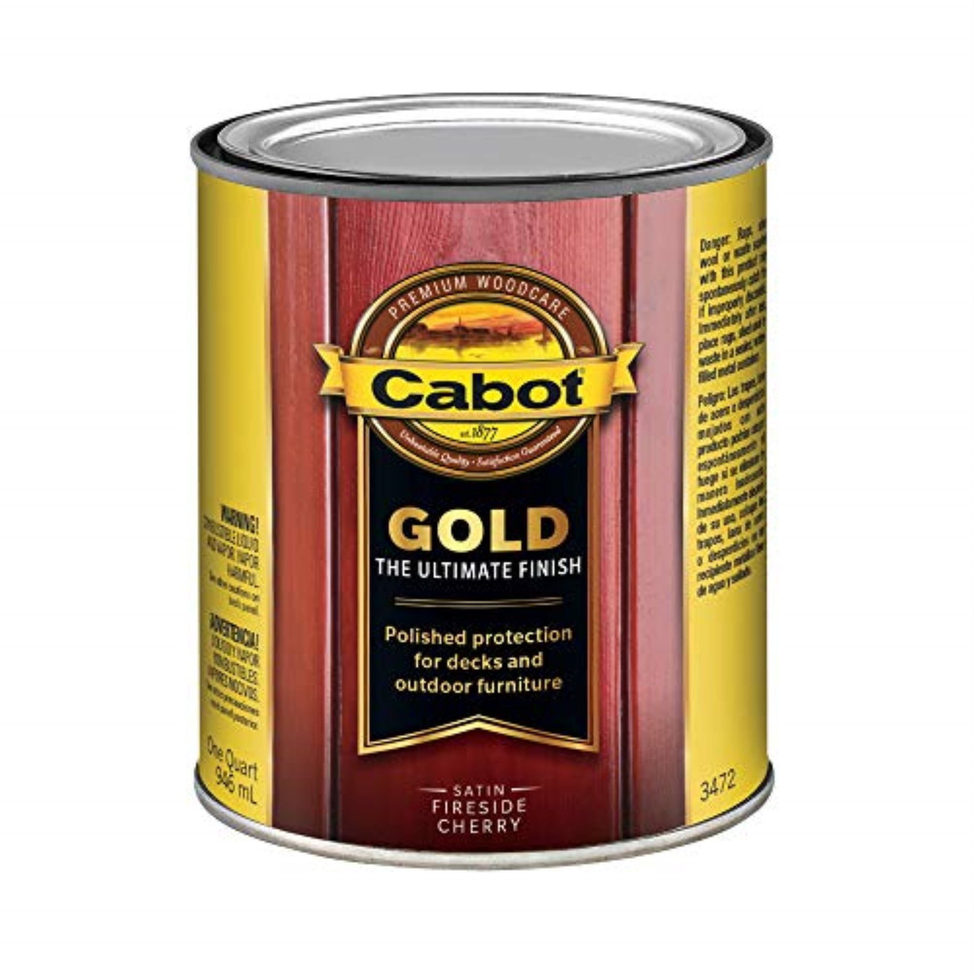1594753 DECK VRNSH FIRSDECHRY QT Cabot Gold Satin Fireside Cherry Deck ...