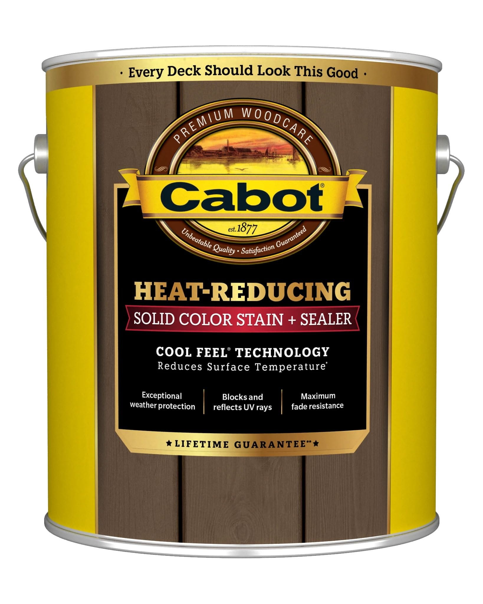 Cabot Creamery Heat-Reducing Solid Color Stain + Sealer - Durable - 1 ...