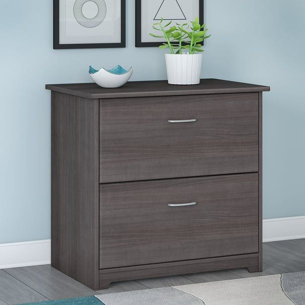 Cabot Modern 2 Drawer Lateral File Cabinet in Heather Gray - Walmart.com