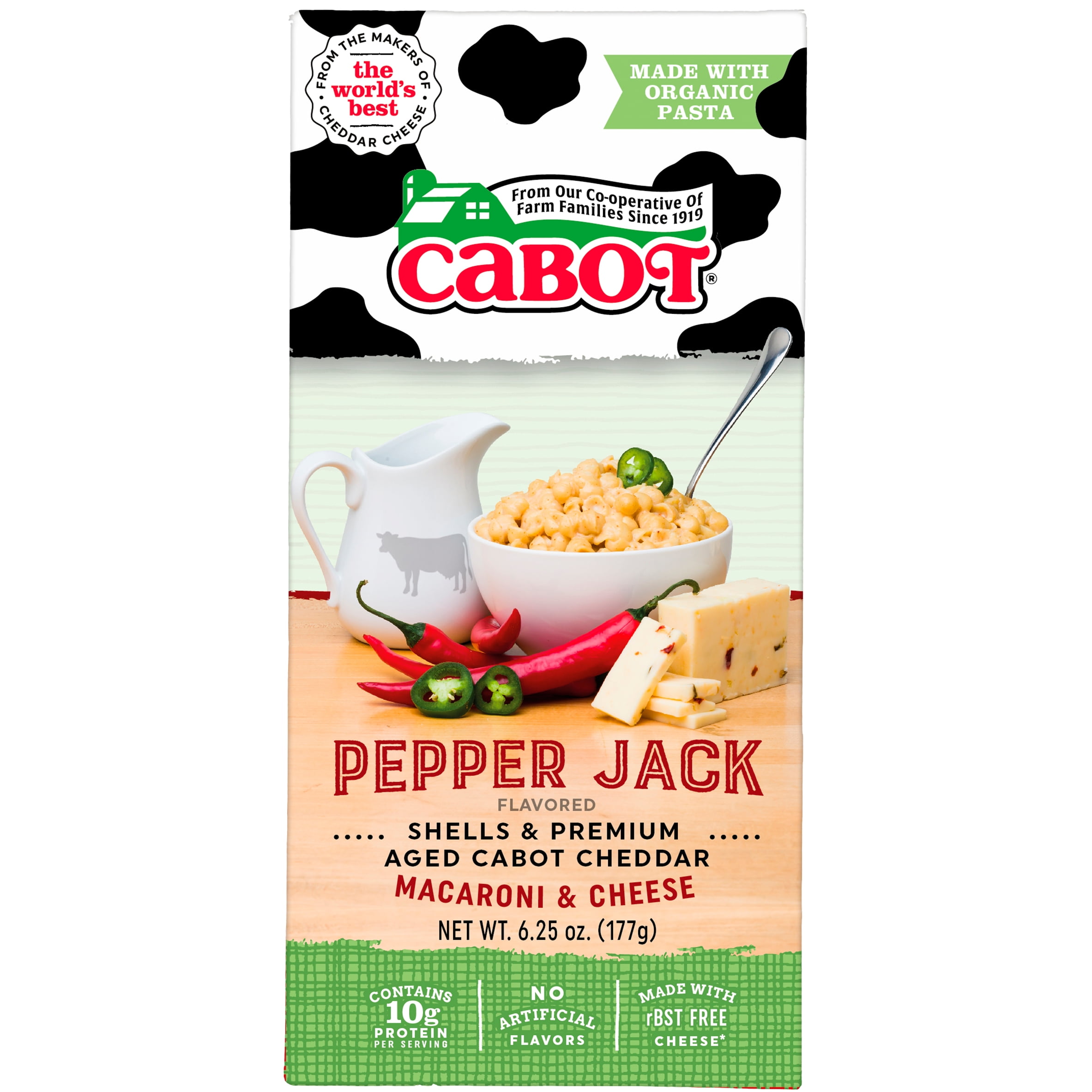 Cabot Pepper Jack Macaroni and Cheese Shells, 6.25 oz, Shelf-Stable - Walmart.com