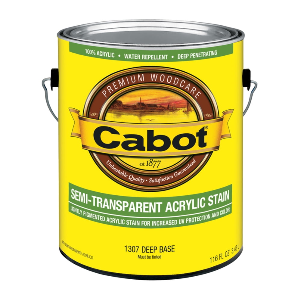 Cabot Samuel 1307-07 Gallon Deep Base Exterior Semi Transparent Water ...