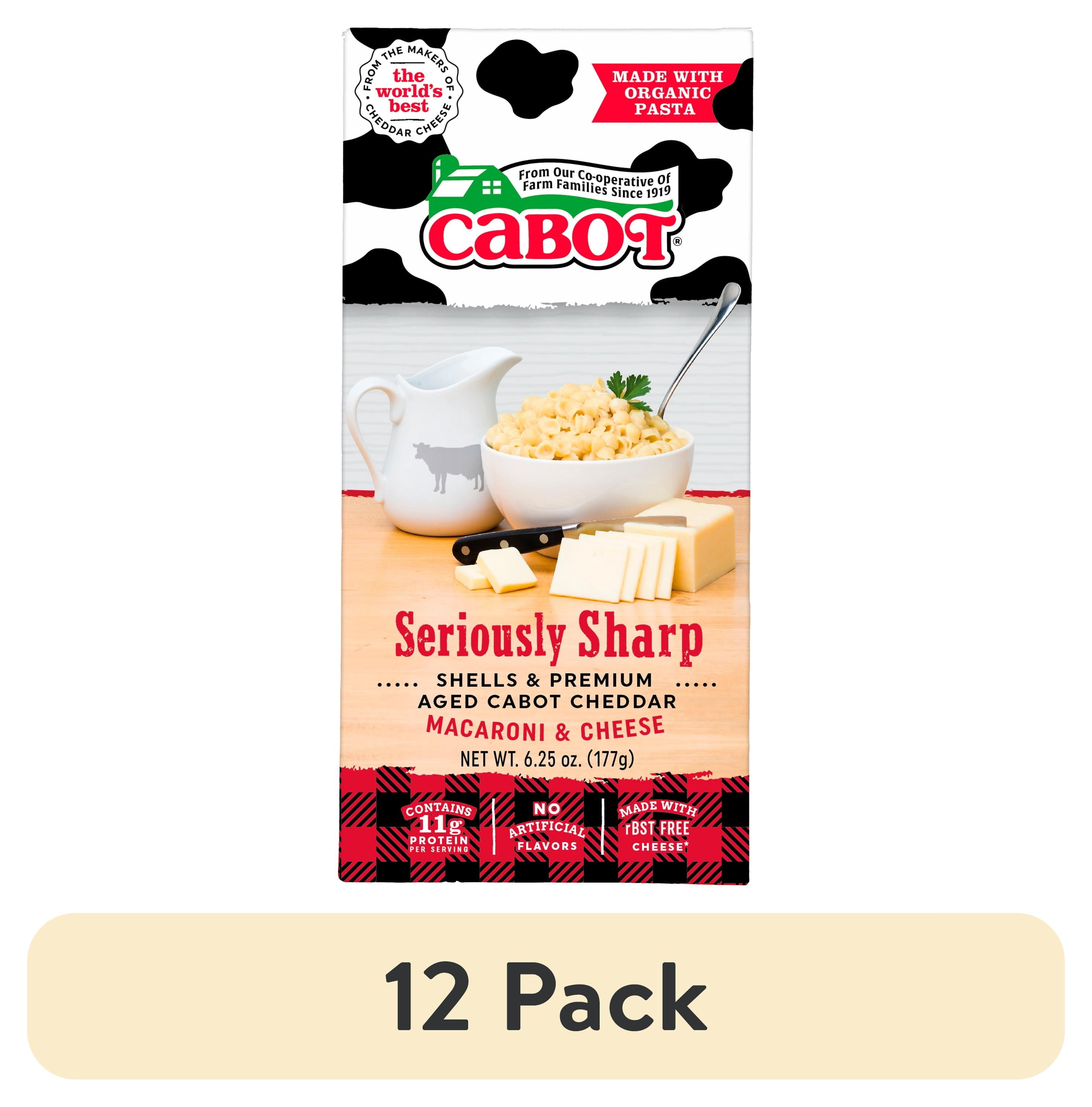 (12 pack) Cabot Seriously Sharp White Cheddar Macaroni and Cheese ...