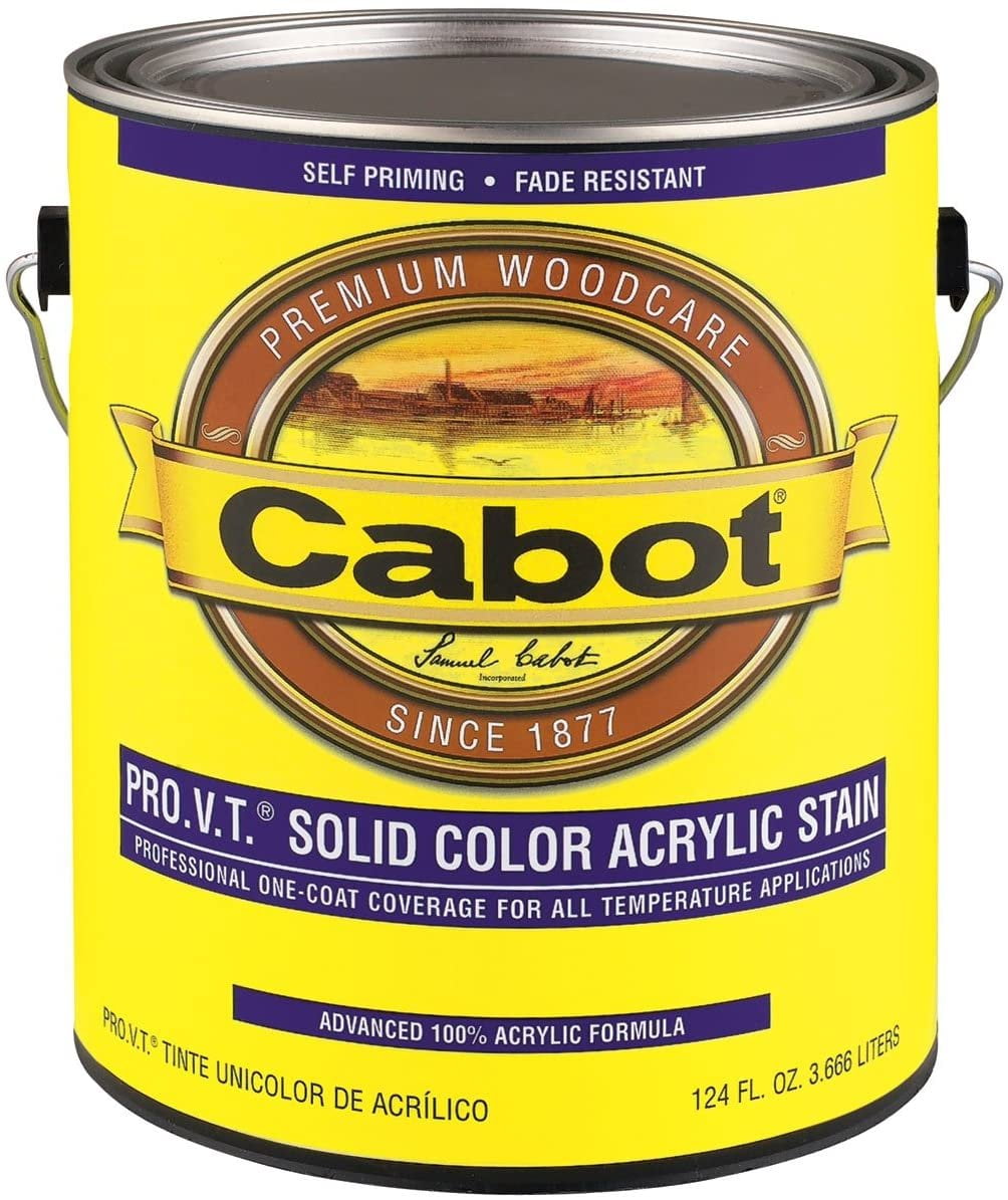 Cabot Solid Tintable 0806 Neutral Water-Based Acrylic Siding Stain 1 ...