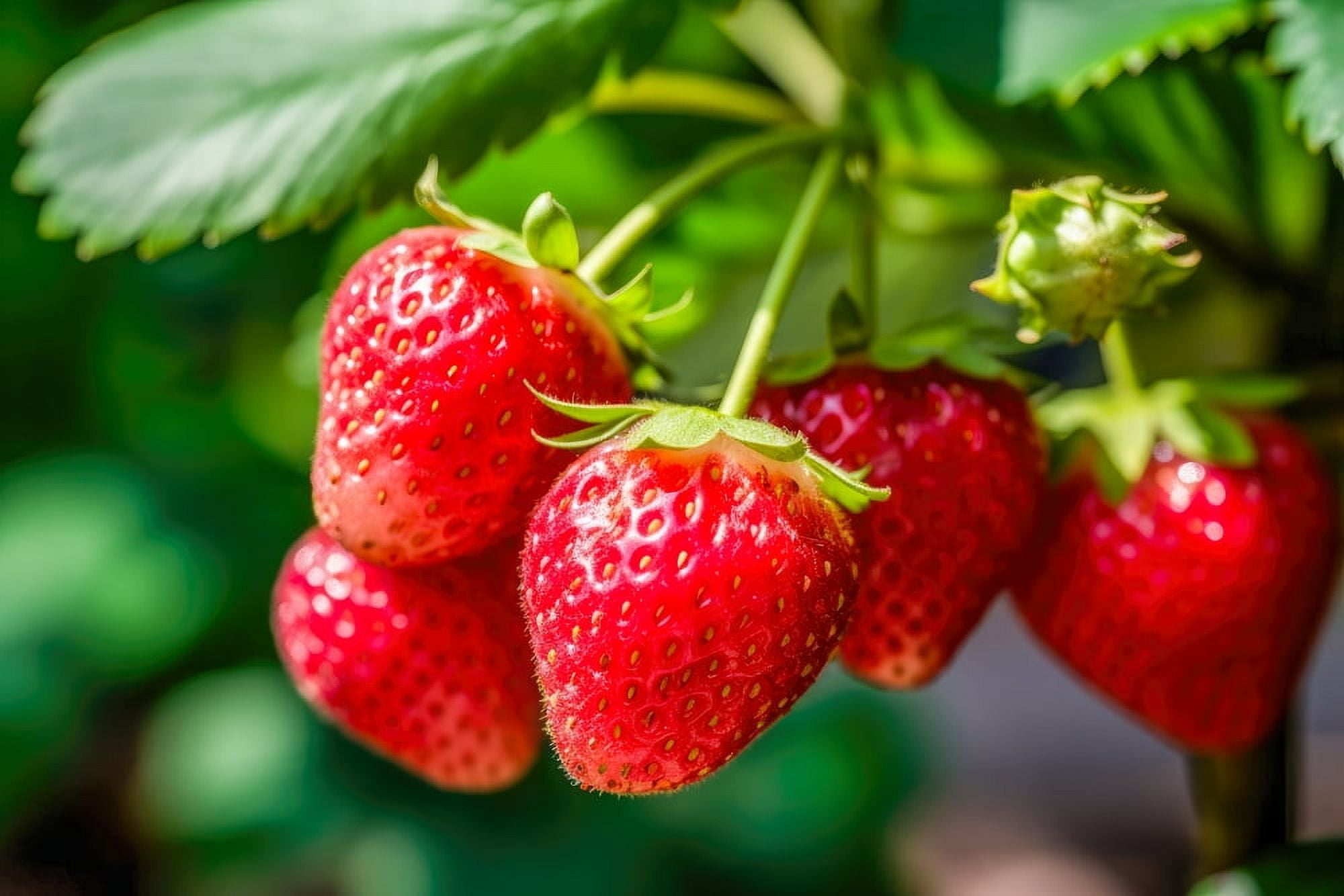 Cabot Strawberry Roots to Grow - Large and Delicious Red Strawberries ...