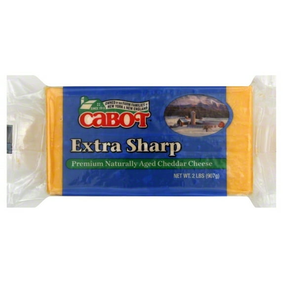 Cabot Vermont Naturally Aged Vermont Extra Sharp Cheddar Cheese Block ...