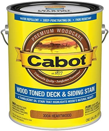 Cabot Wood Toned Stain + Sealer, Exterior Natural Wood Stain, Heartwood ...