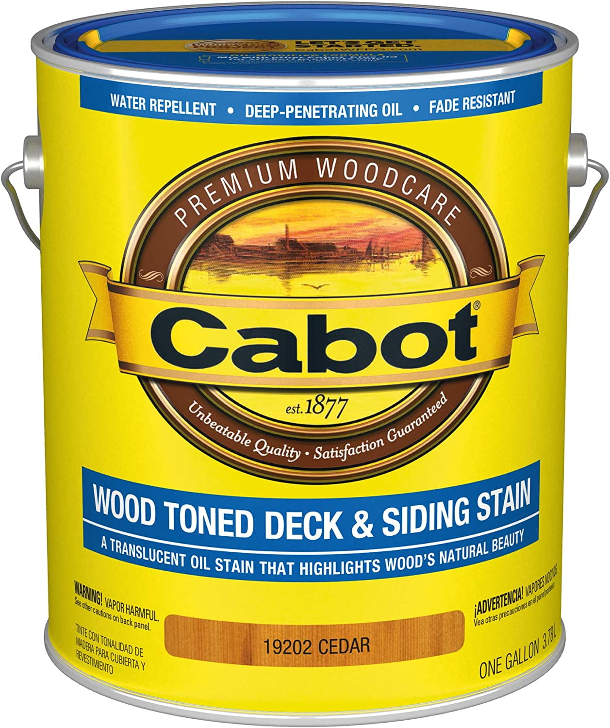 Cabot Wood Toned Stain + Sealer, Low VOC Exterior Natural Wood Stain ...