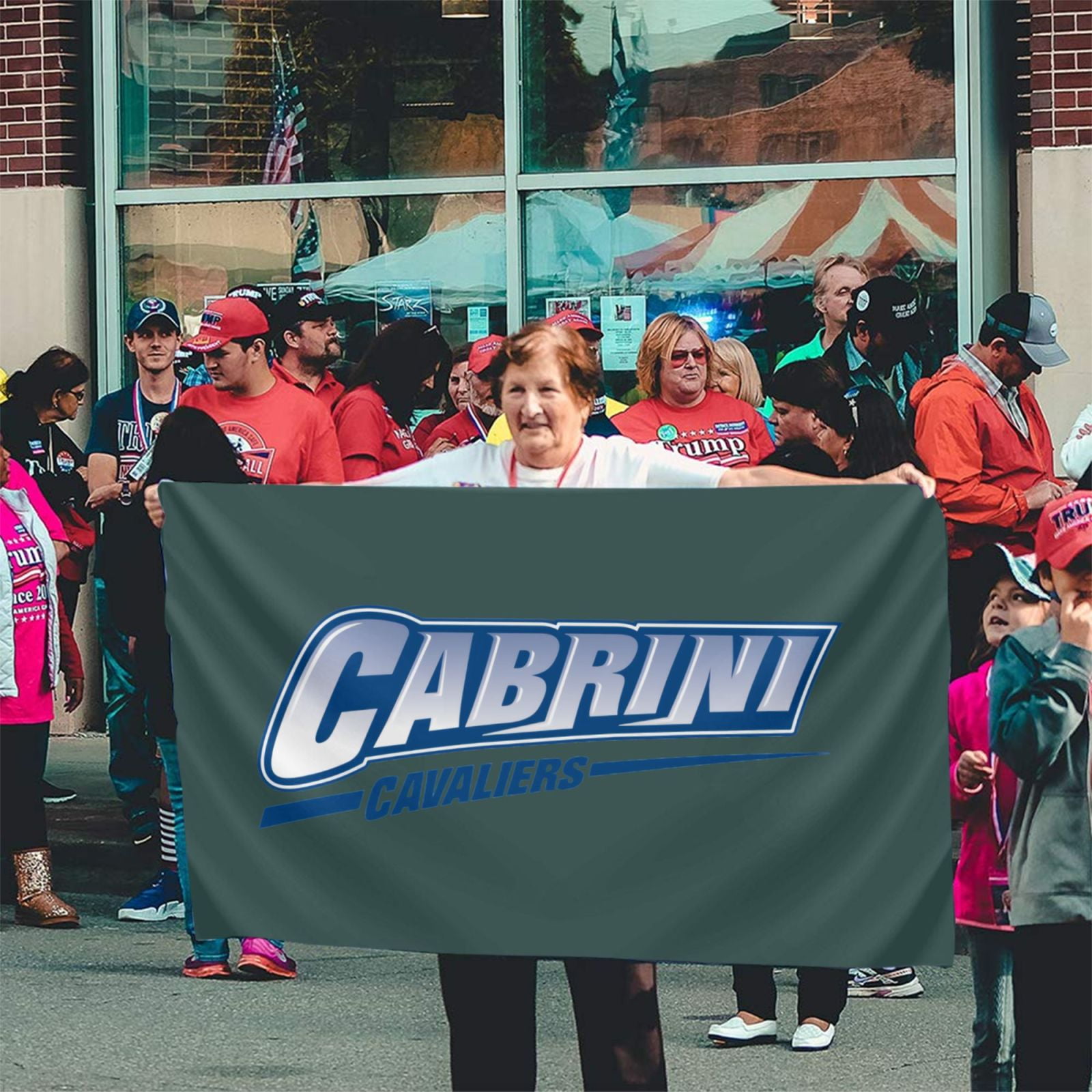 Cabrini University Logo Flag 3x5 Outdoor ,Sewn Stripes, Stronger Brass ...