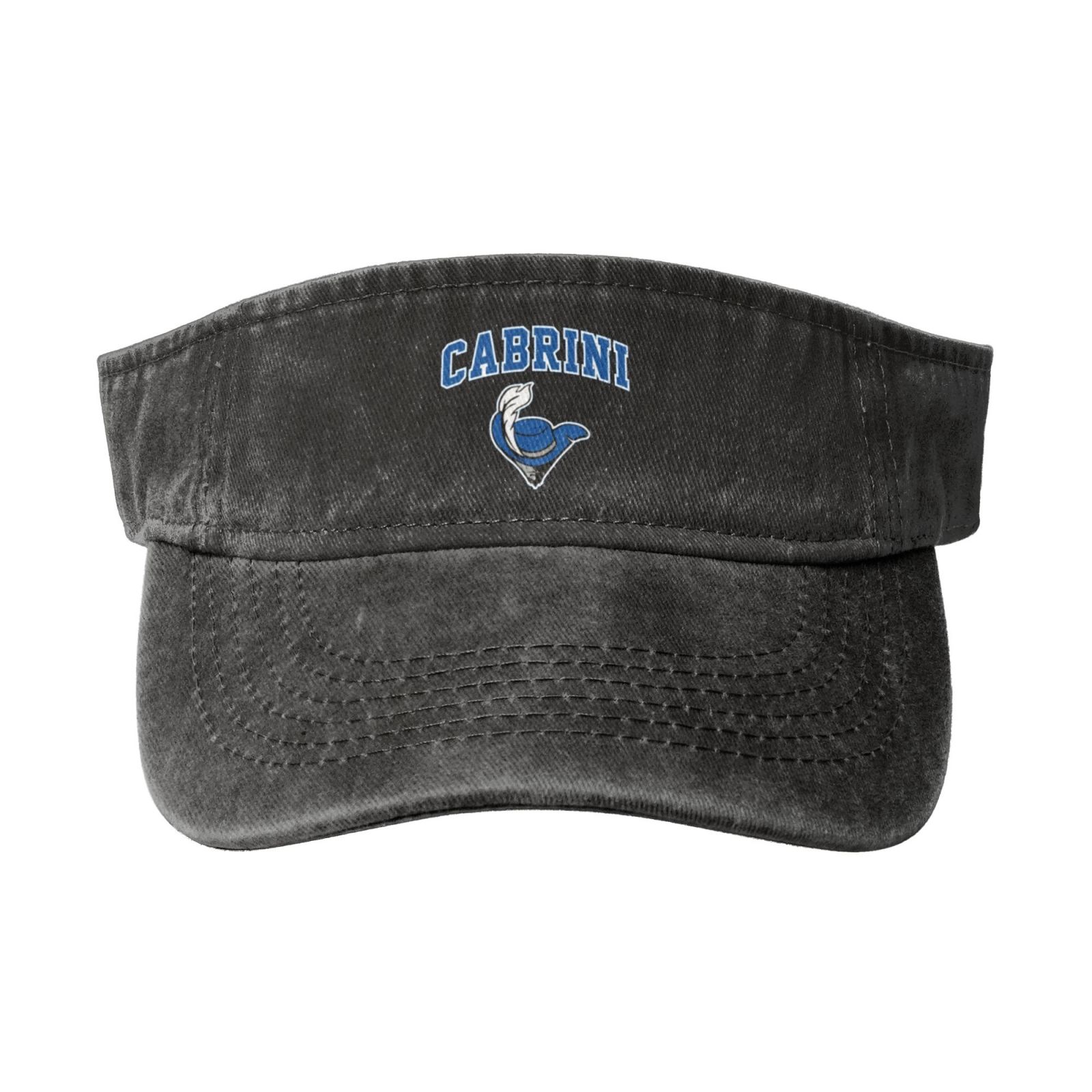 Cabrini University Logo Washed Cowboy Empty Top Baseball Sun Cap ...