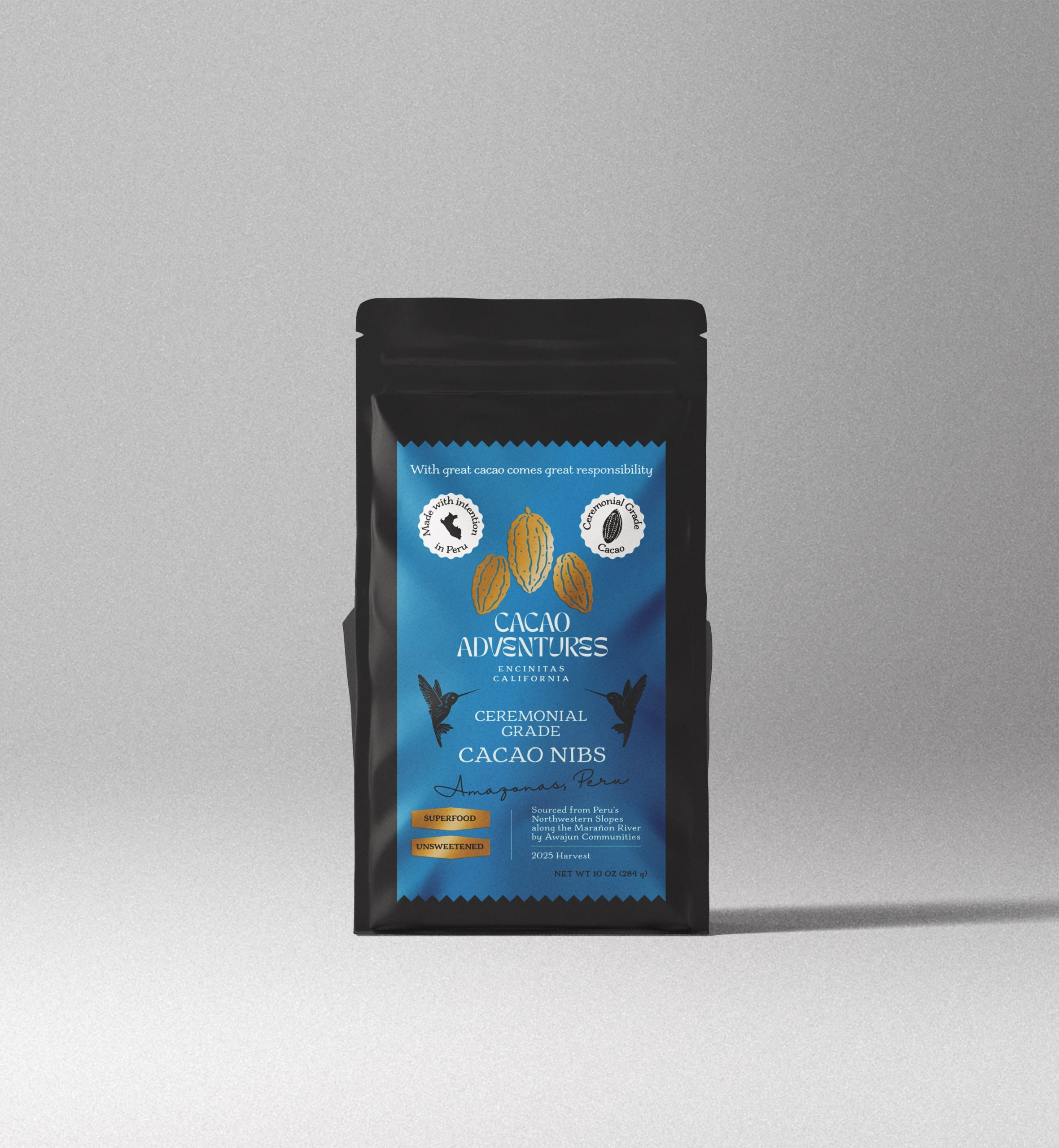 Cacao Adventures Wild Cacao Nibs – Peru, Unsweetened, Gluten-Free ...