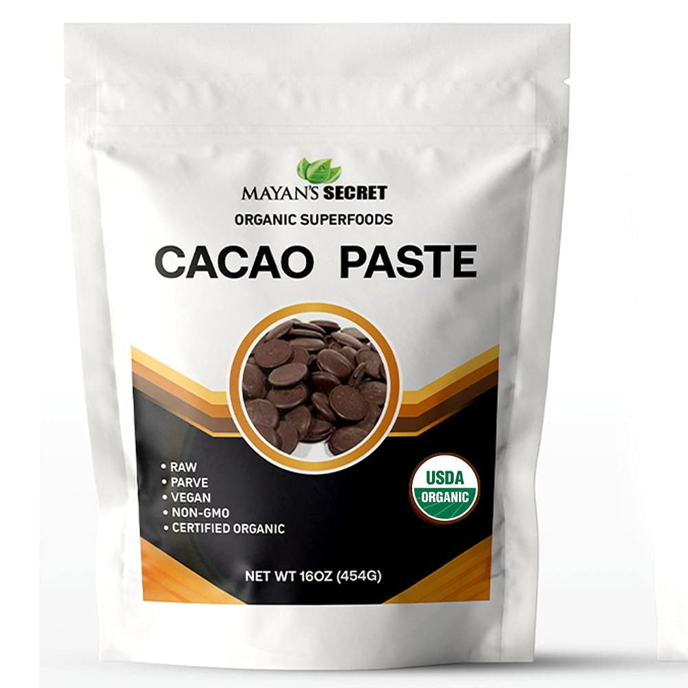 Cacao Paste Organic Wafers Bulk 1 Pound Cacao Paste Unsweetened, Vegan ...