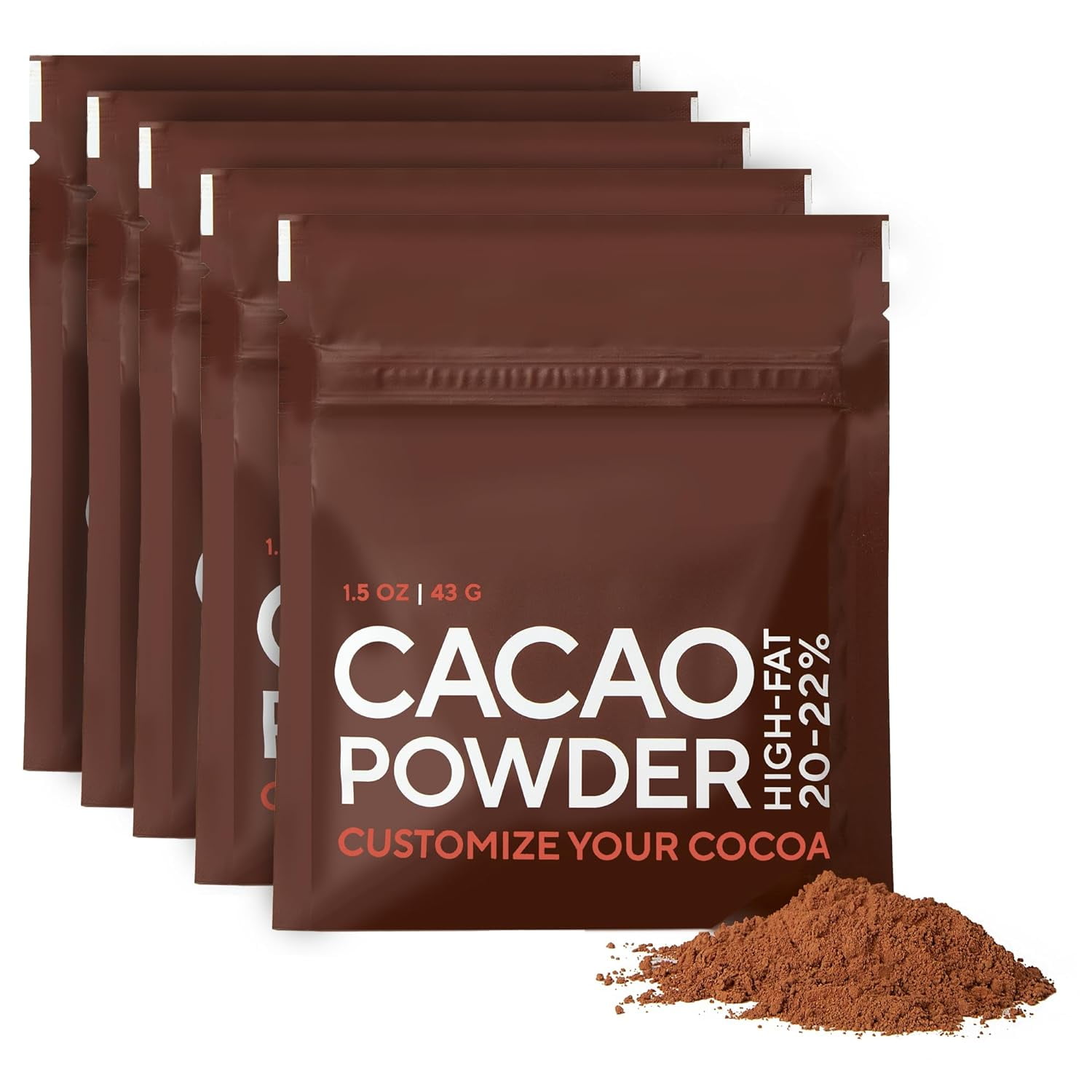 Cacao Powder, High (20-22%), Unsweetened, 5-Pack - Walmart.com