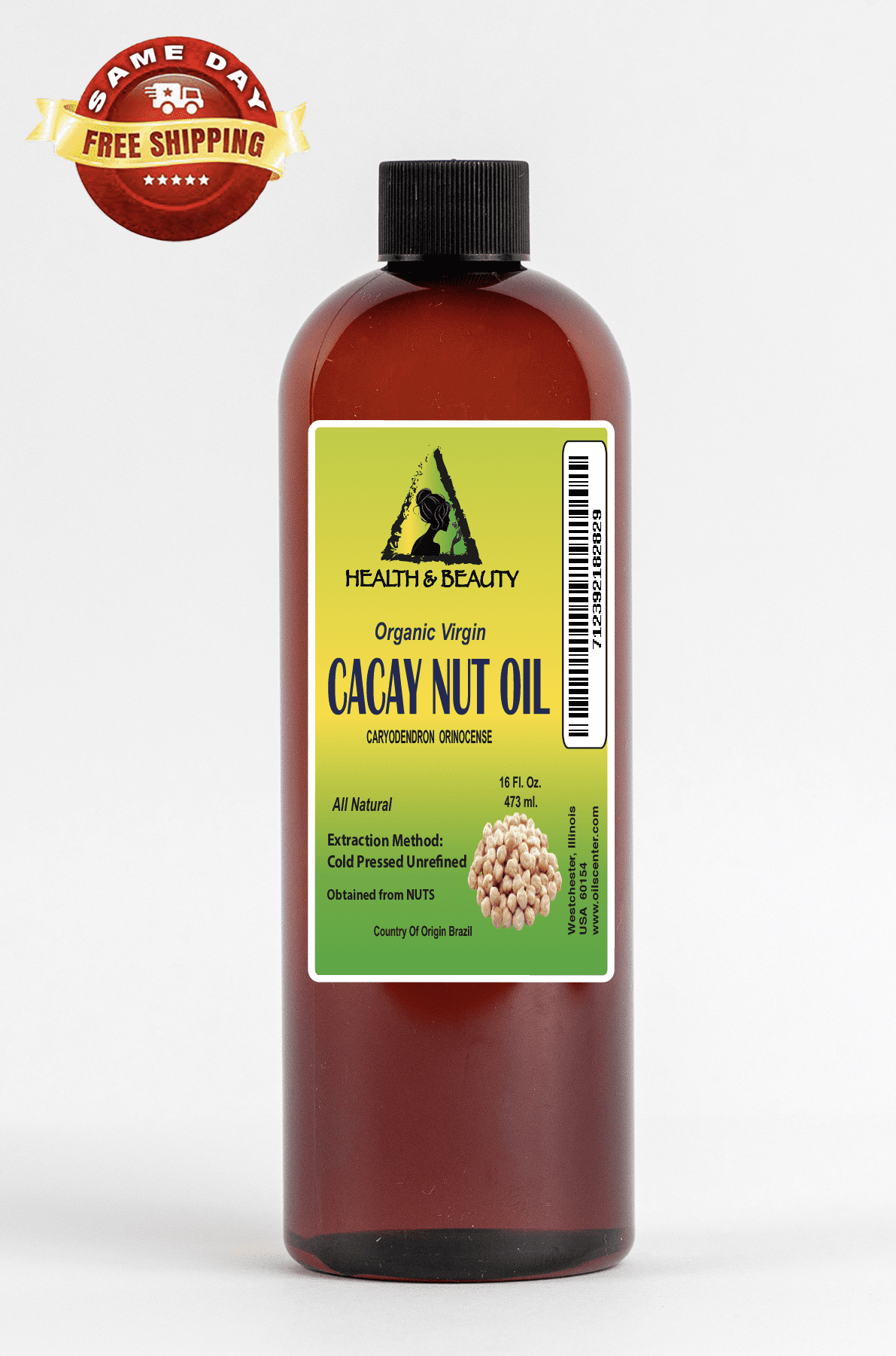 Cacay Nut / Kahai Oil Unrefined Virgin Organic Carrier Cold Pressed 100 ...