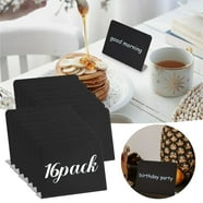 Mini Chalkboard Standing Design, 10 Pack Wooden White Framed Chalkboard ...