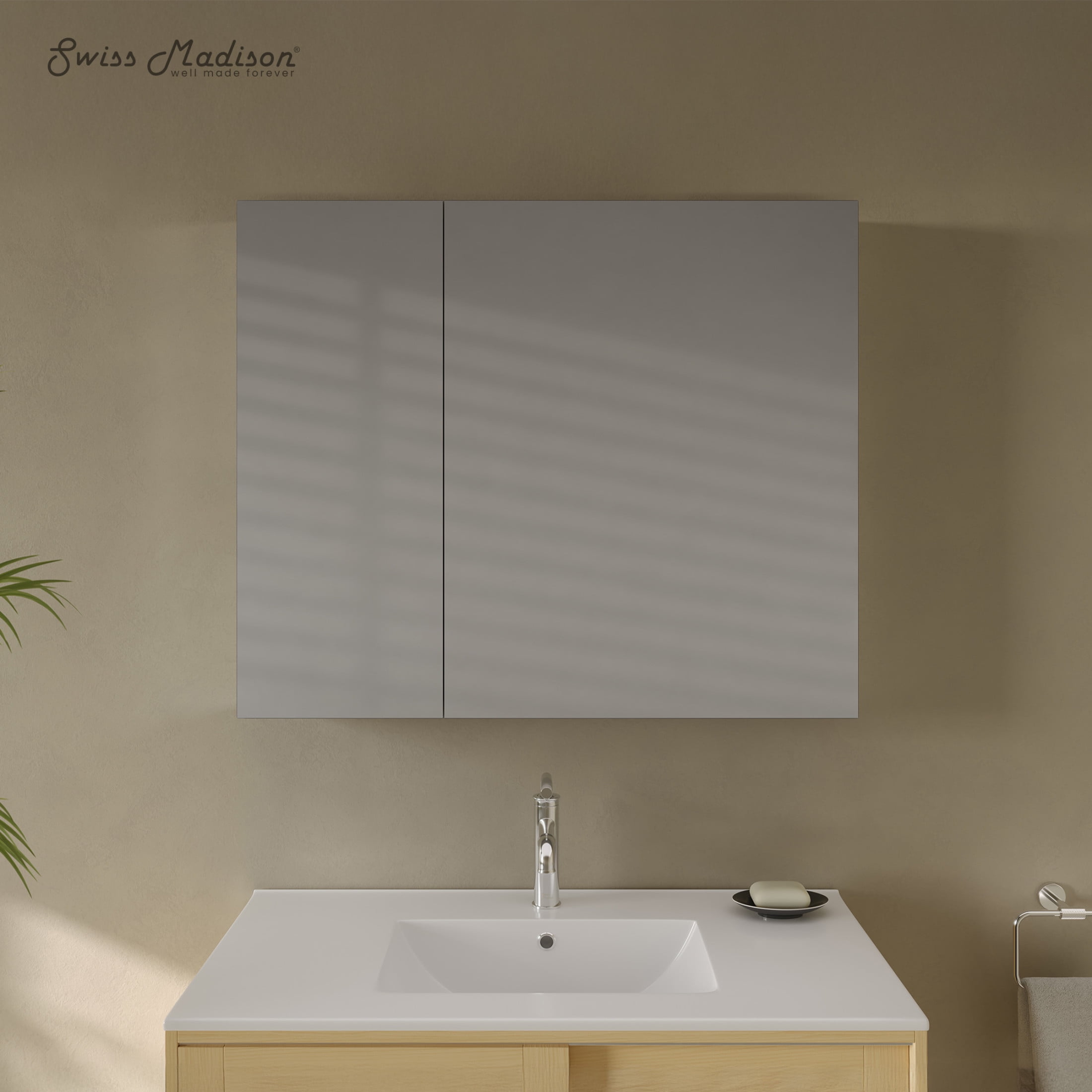 Cache 36 x 30 Rectangle Recessed/Wall Mount Medicine Cabinet with ...