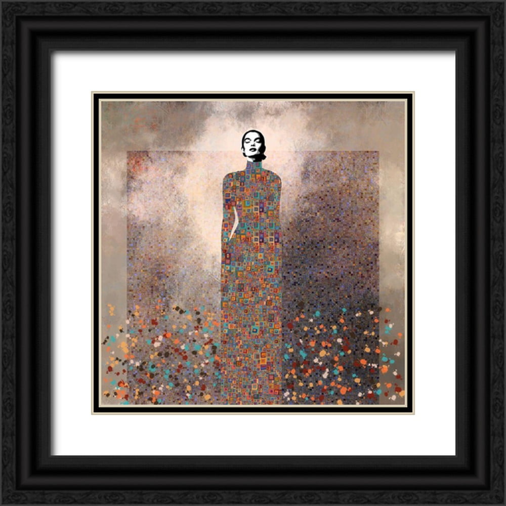 Cacho, Jose 20x20 Black Ornate Wood Framed with Double Matting Museum ...