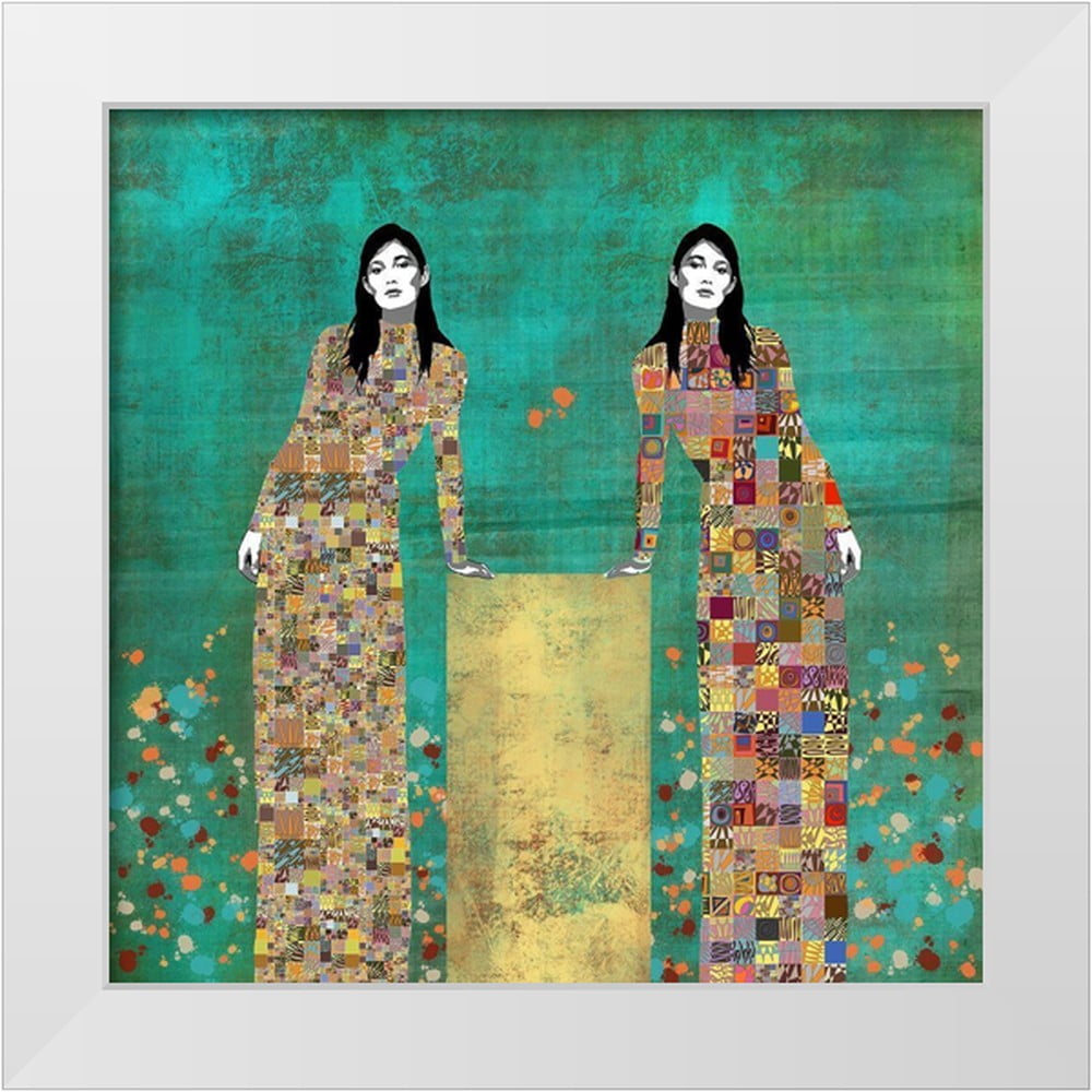 Cacho, Jose 26x26 White Modern Wood Framed Museum Art Print Titled ...