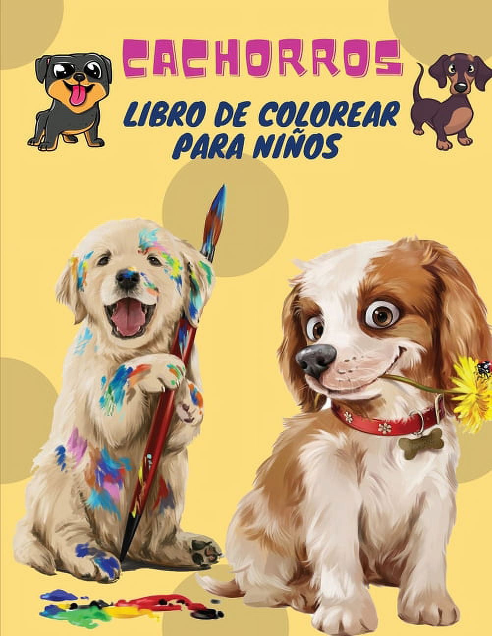 Cachorros Libro de Colorear para Ni?os: Cachorros: Libro para colorear ...