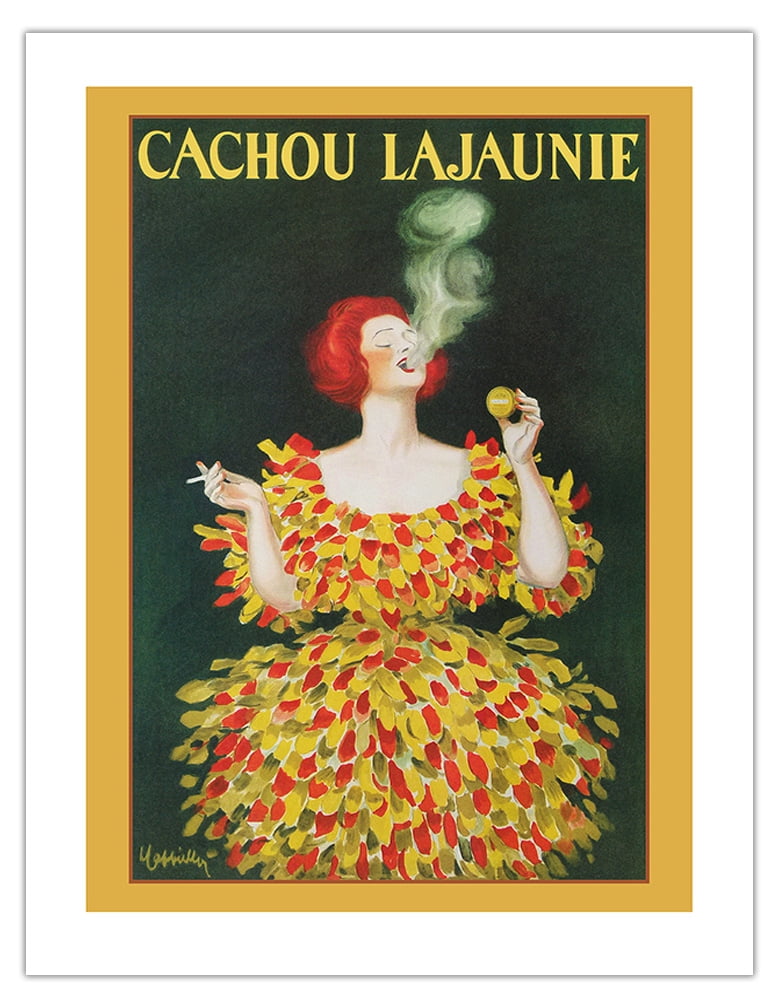 Cachou Lajaunie - Licorice Breath Mints - Vintage Advertising Poster by Leonetto Cappiello c ...