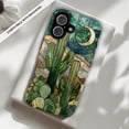 Cacti MagSafe® Compatible Tough Phone Case, Rustic Cactus Stained Glass ...