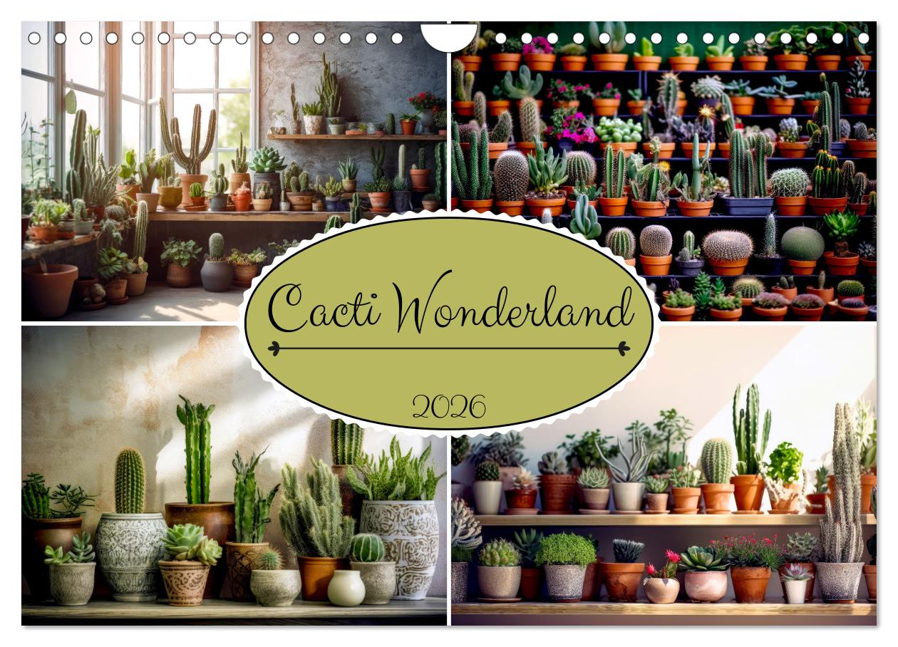 Cacti Wonderland (Wall Calendar 2026 DIN A4 Landscape), CALVENDO 12 ...