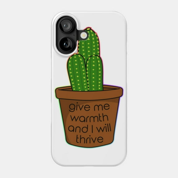 Cacti thrive in warm weather Simple Botanical Case for iPhone 11,12,13 ...