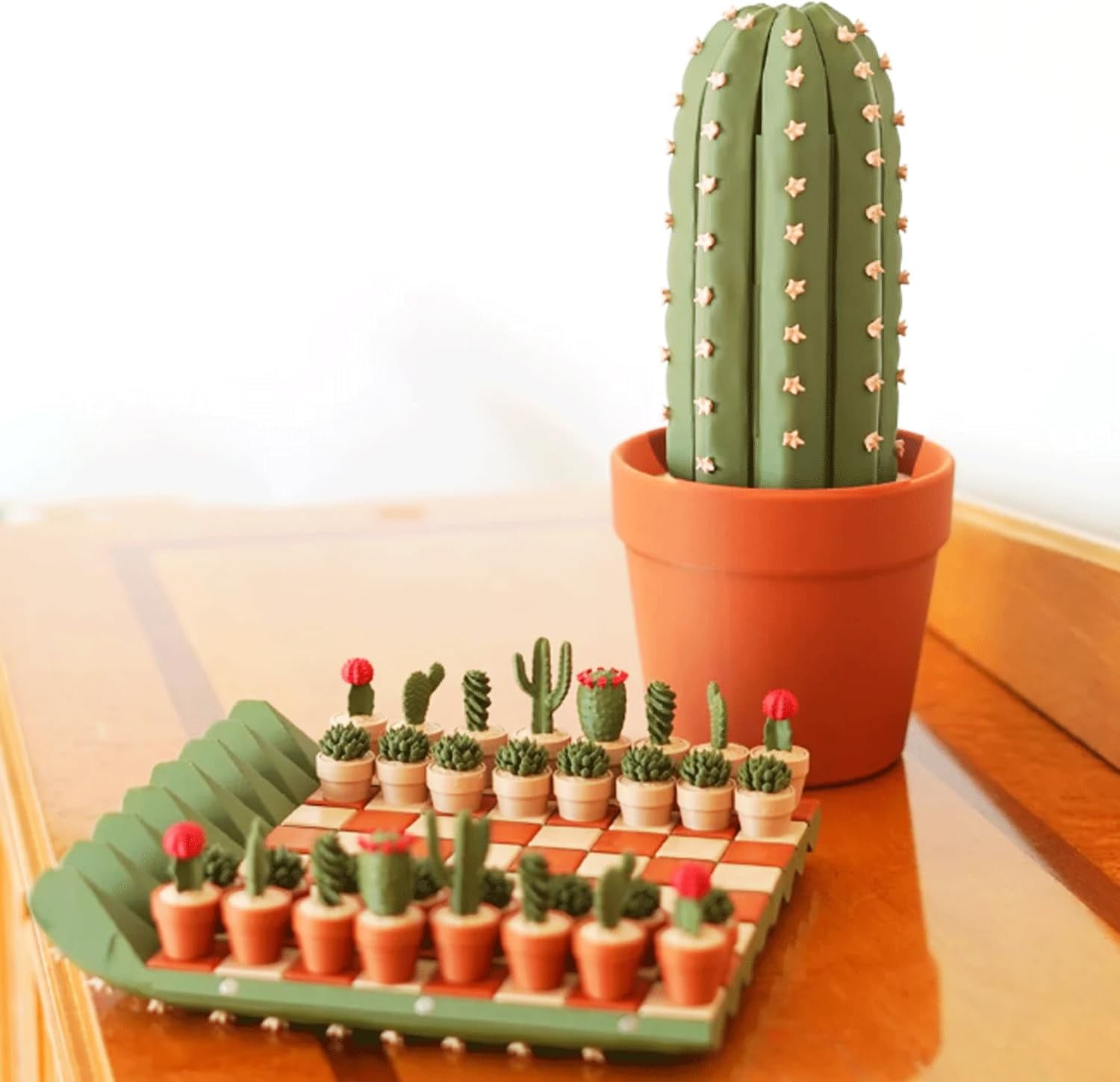 Cactichess - Roll up Cactus Chess Set, Cacti Chess Board, Magnetic ...