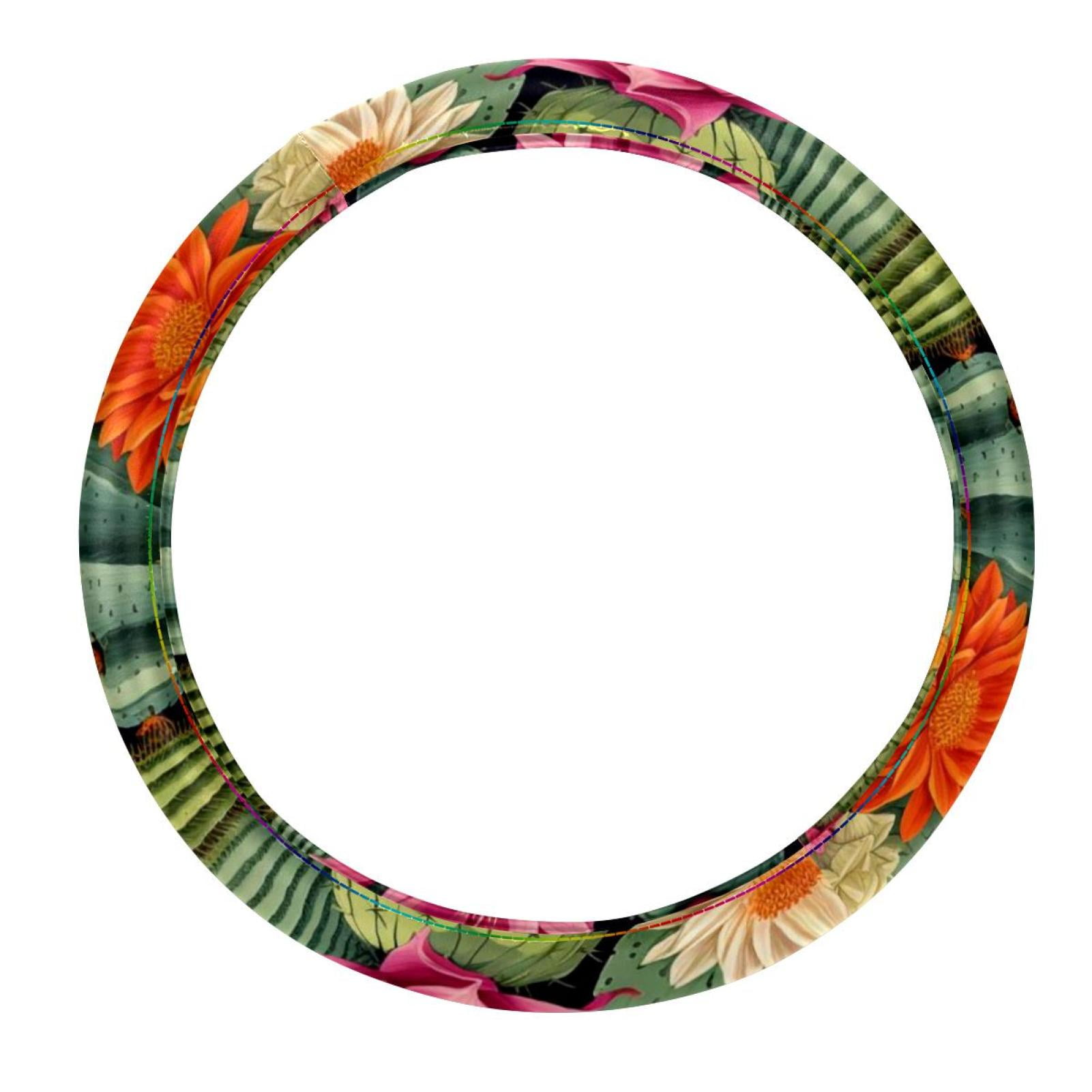 Cactus 14.5 Inch Car Wheel Cover, Printing Design, PVC Leather, Auto ...