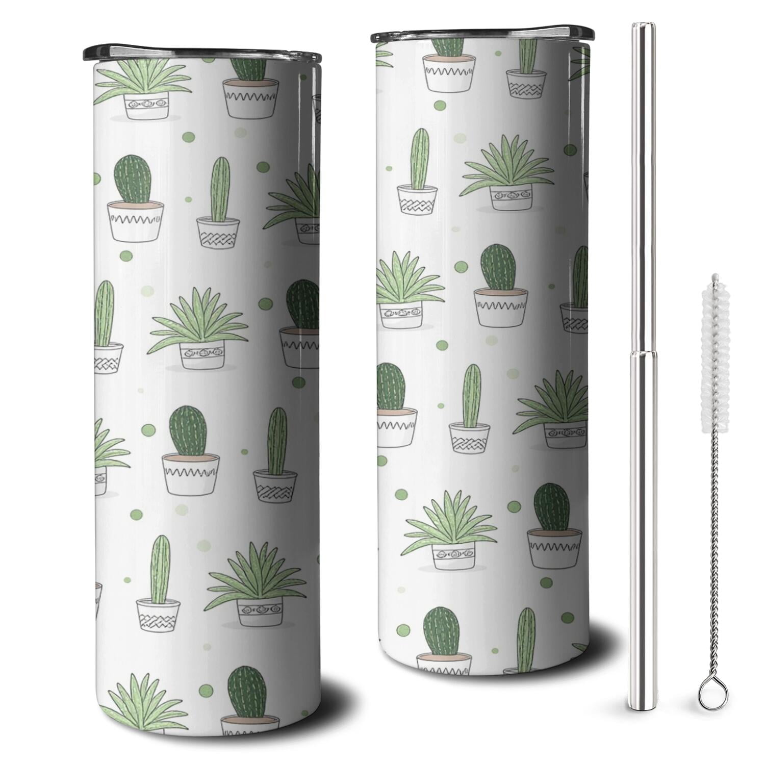 Cactus 20oz Tumbler with Lid Straw Vacuum Insulated Water Bottle for ...