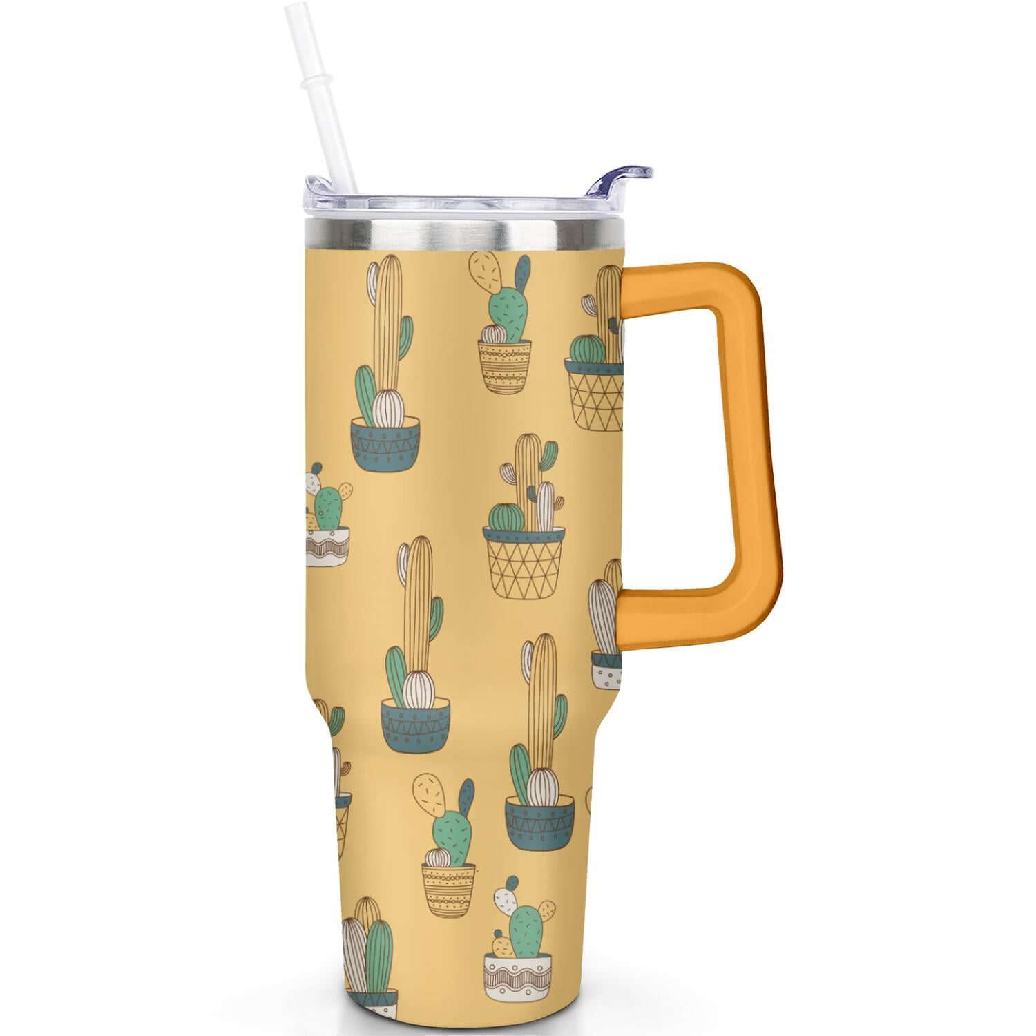 Cactus 40 oz Tumbler with Spill Proof Lid 40 oz Cactus Theme Tumbler ...