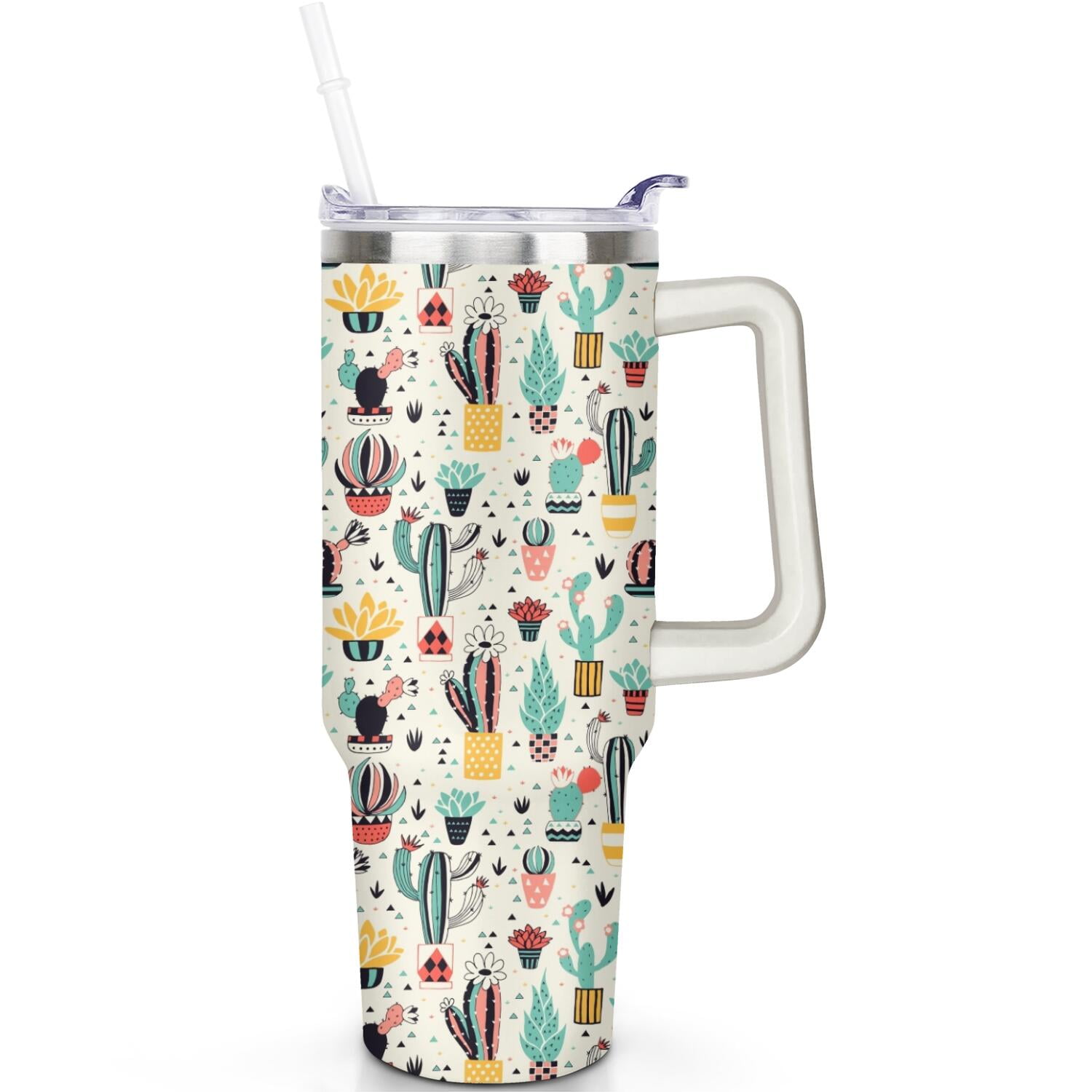 Cactus 40oz Cactus Tumbler Stainless Steel Vacuum Insulated Travel Mug ...