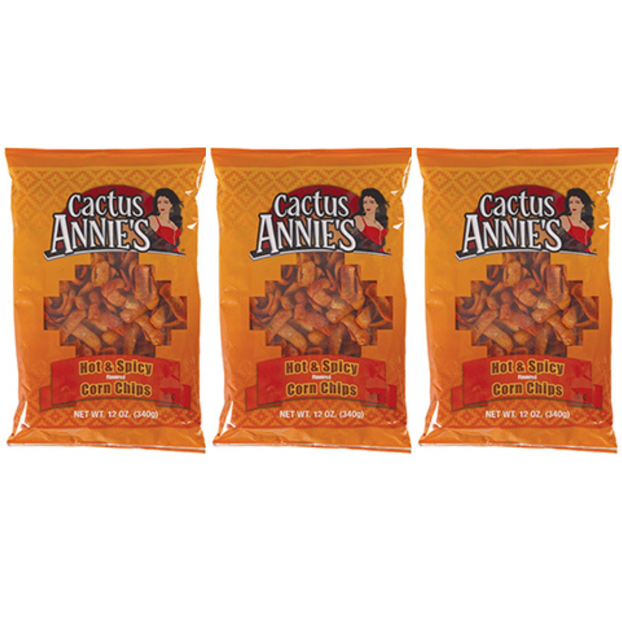 Cactus Annie's Hot & Spicy Corn Chips, 12 Ounce Bags - Walmart.com