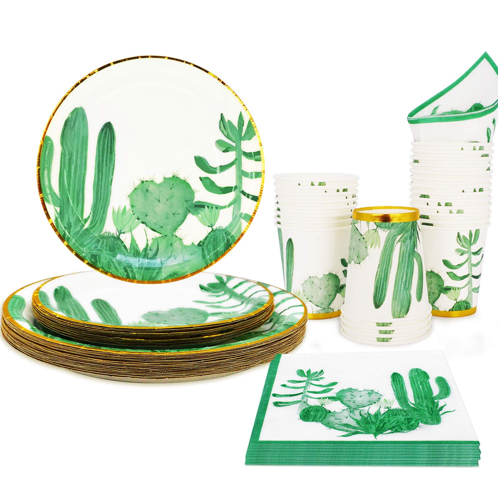 Cactus Birthday Party Supplies for Serves AFN124, Boho Jungle Theme ...