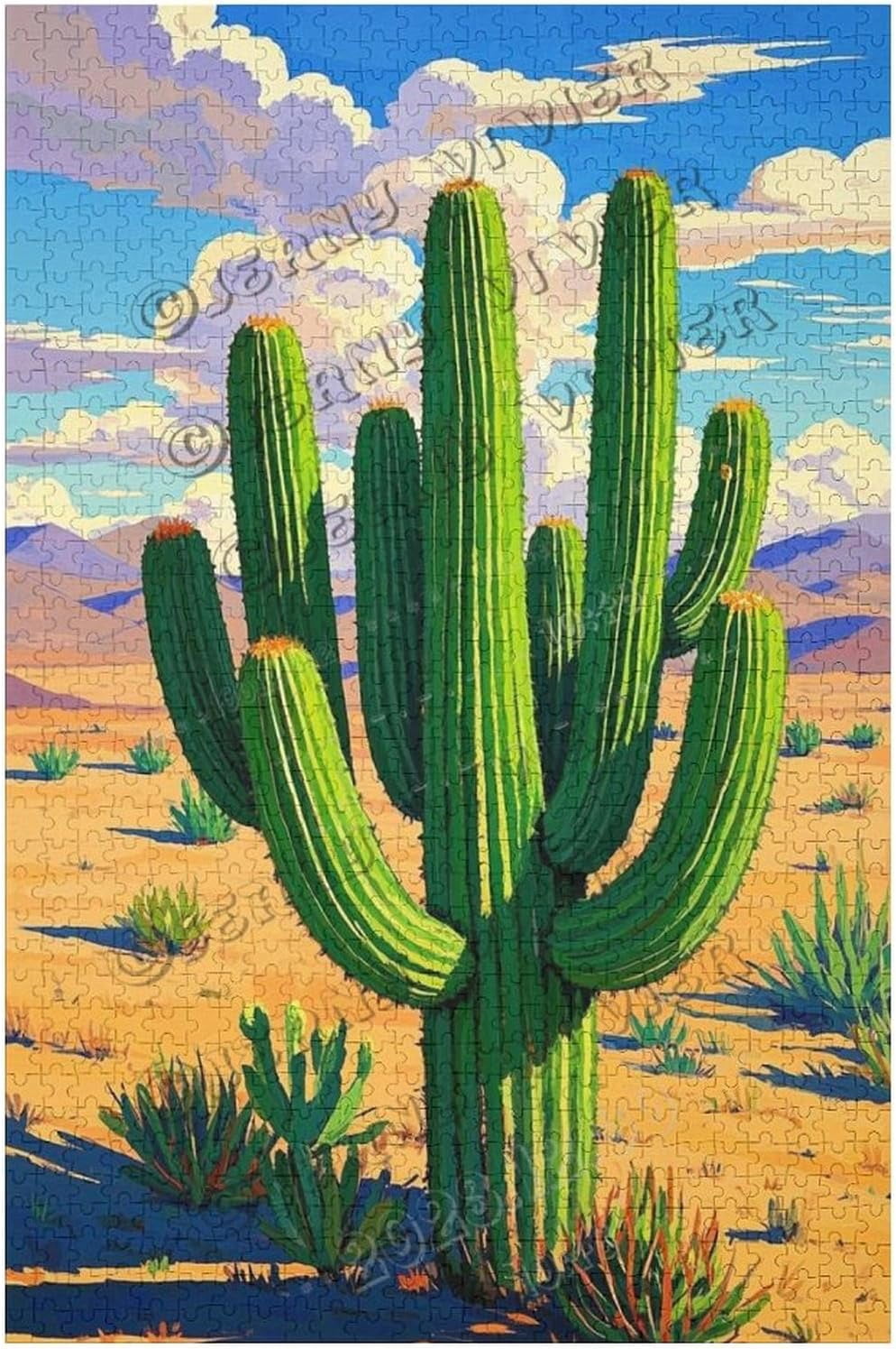 Cactus Blue Sky Design 500 Piece Jigsaw Puzzle for Adults, Relaxing ...