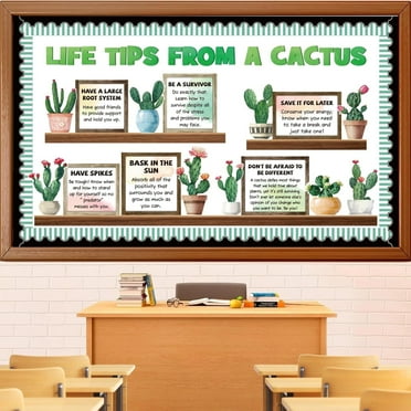 Cactus Affirmation Station Spanish Bulletin Board for Classroom Cactus ...