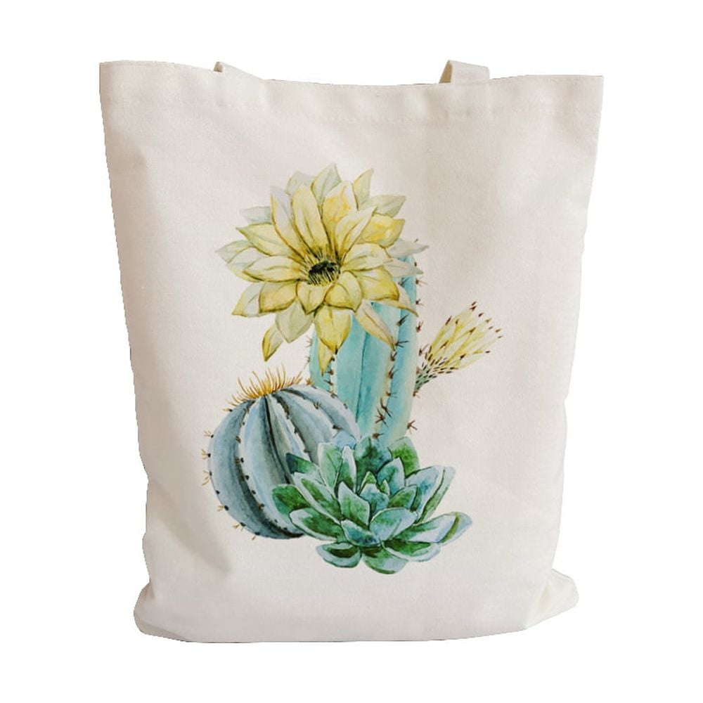 Cactus Canvas Tote Bag - Beach Tote Bags - Weekender Travel Bag - for ...