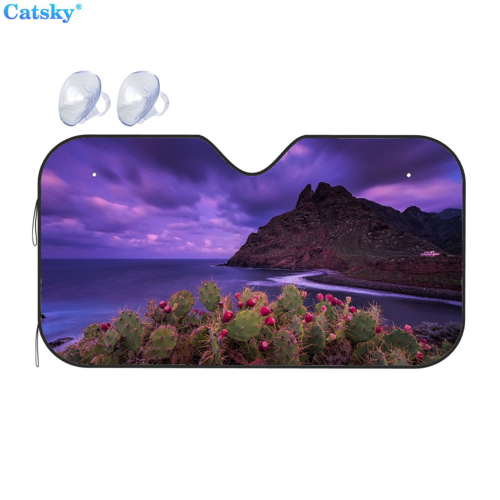 Cactus Car Windshield Cover Sun ShadeUniversal Folding Block UV Rays ...
