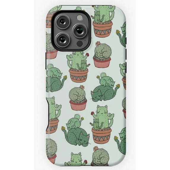 Cactus Cats Cacti Succulent Cute Pet Art iPhone 11–16 Pro Max ...