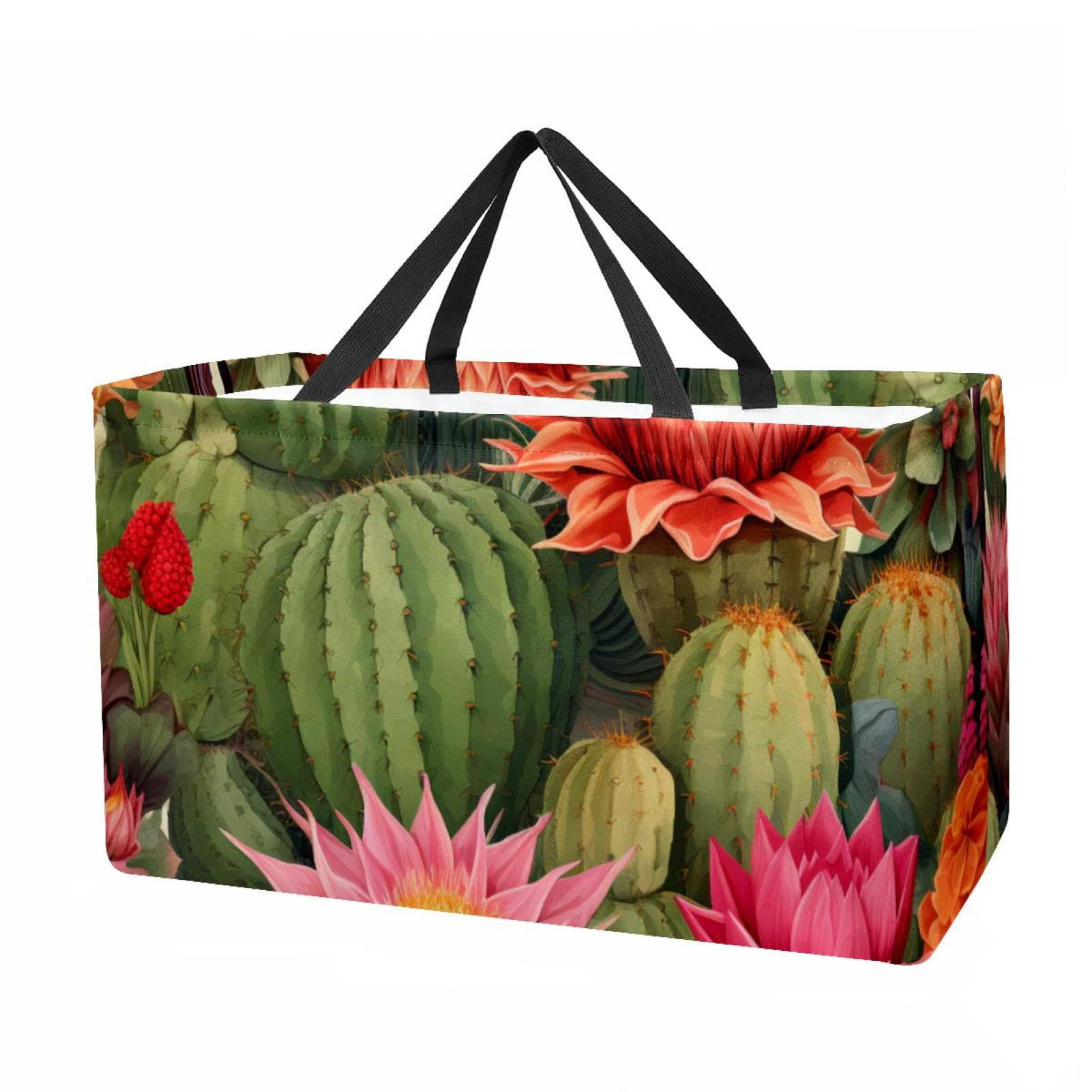 Cactus Collapsible Oxford Cloth Storage Bin: Reusable, Foldable, and ...
