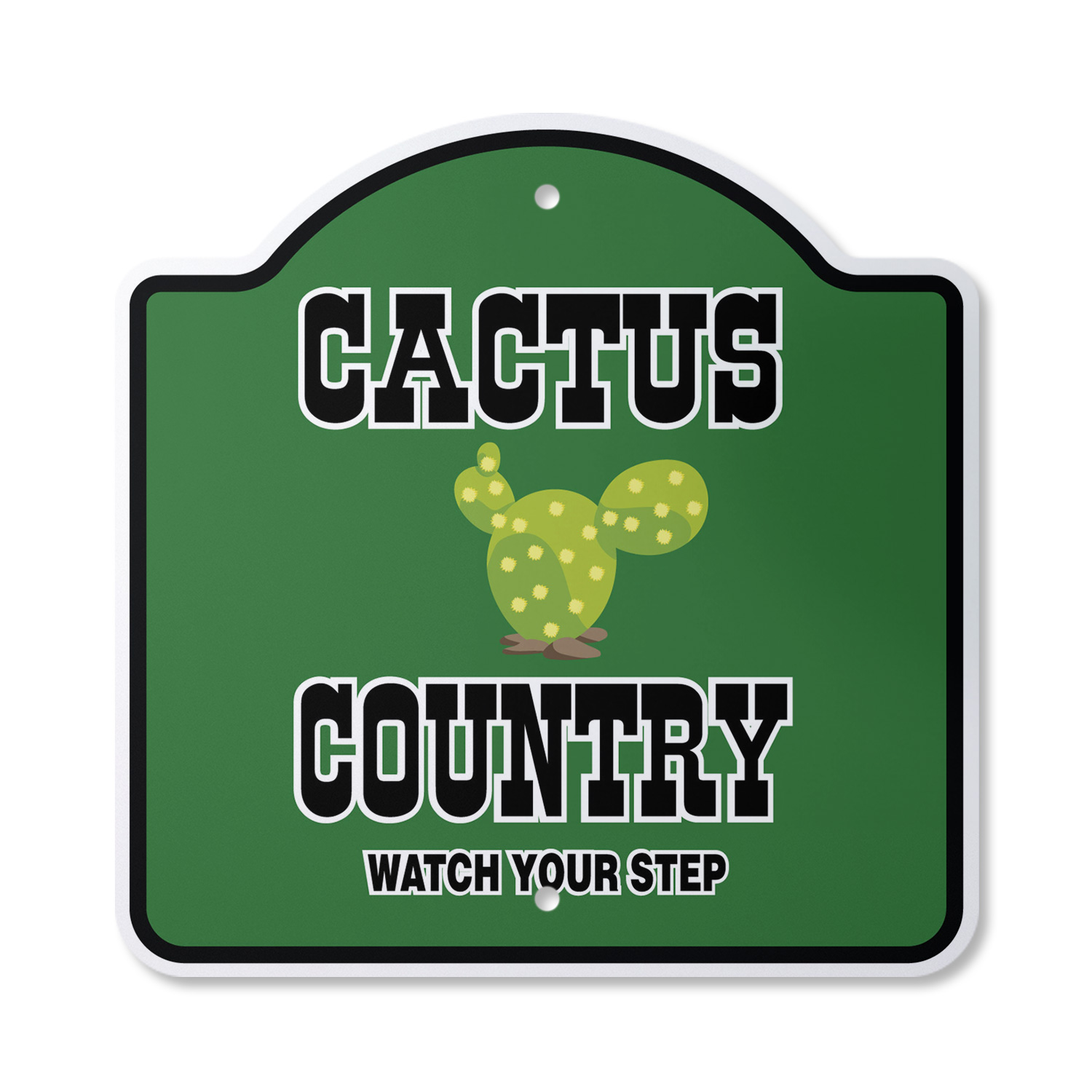 Cactus Country 12" X 12" Sign | Indoor/Outdoor Plastic | SignMission ...