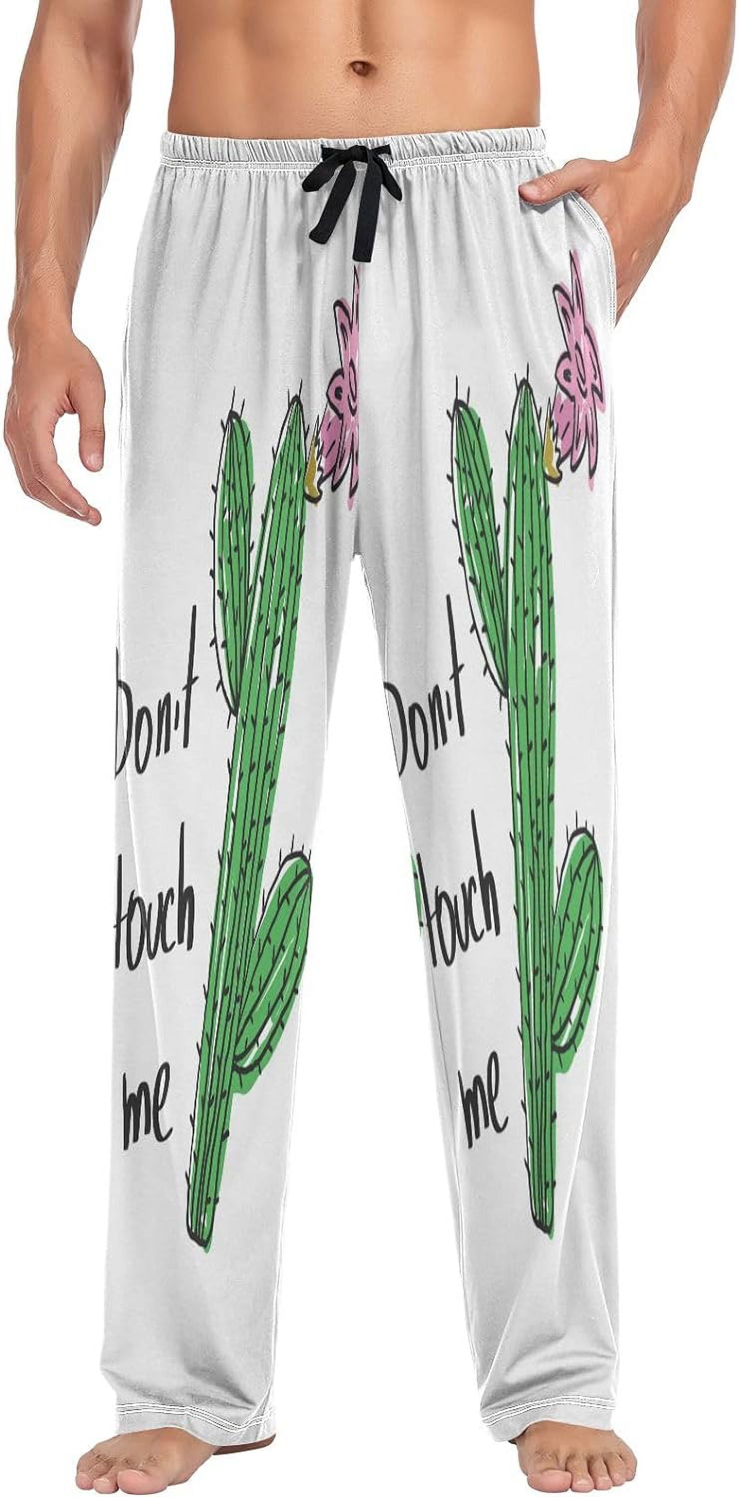 Cactus Daisy Flower Men's Pajama Pants Lightweight Sleepwear Bottom ...