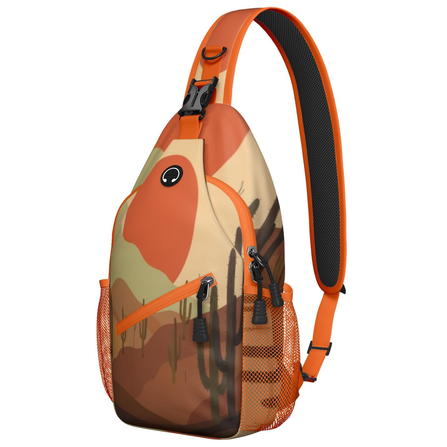 Cactus Desert Crossbody Sling Bag for Women Men Travel Sling Bag ...