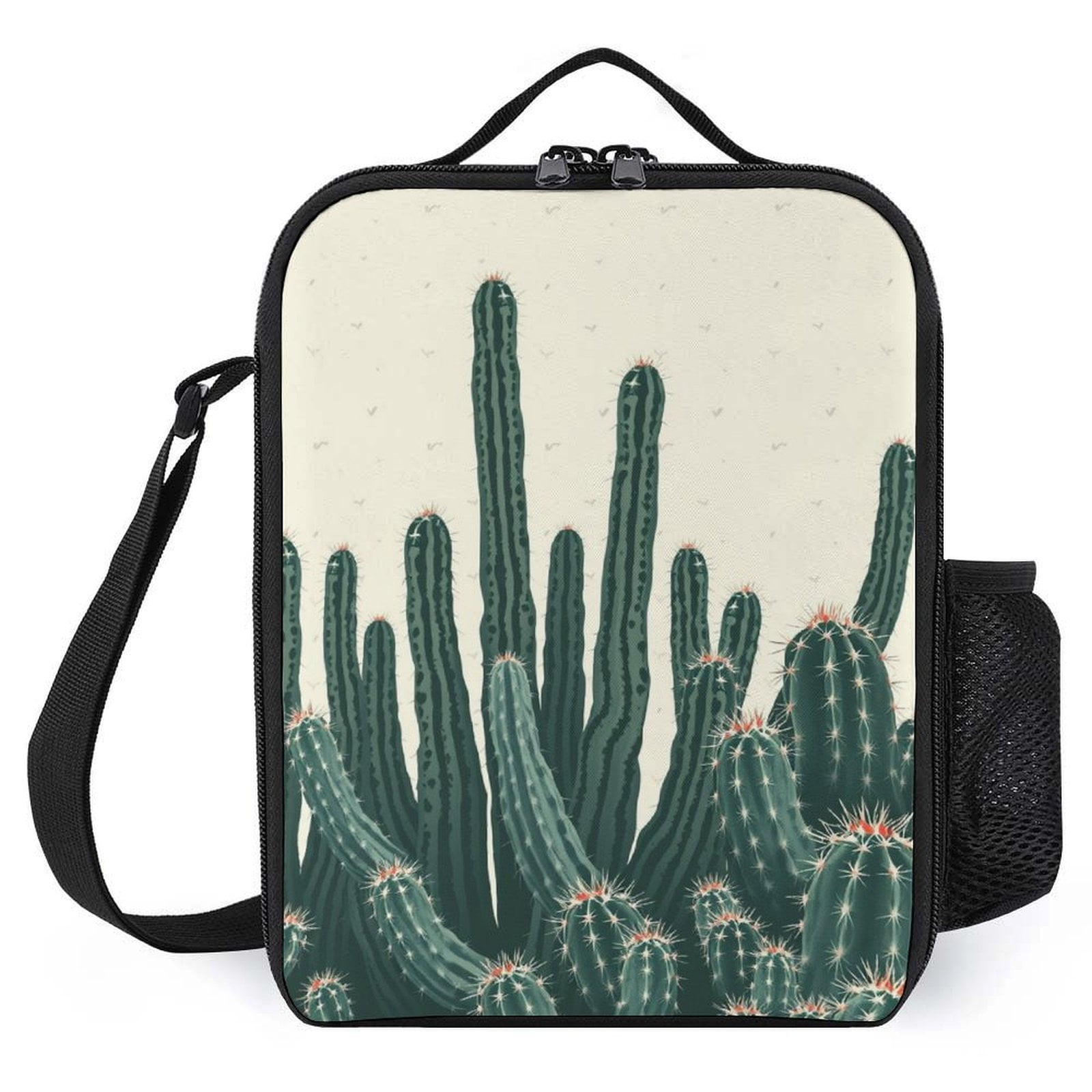 Cactus Desert Garden Messenger Bag Cartoon Teenage Crossbody Bag Lunch ...