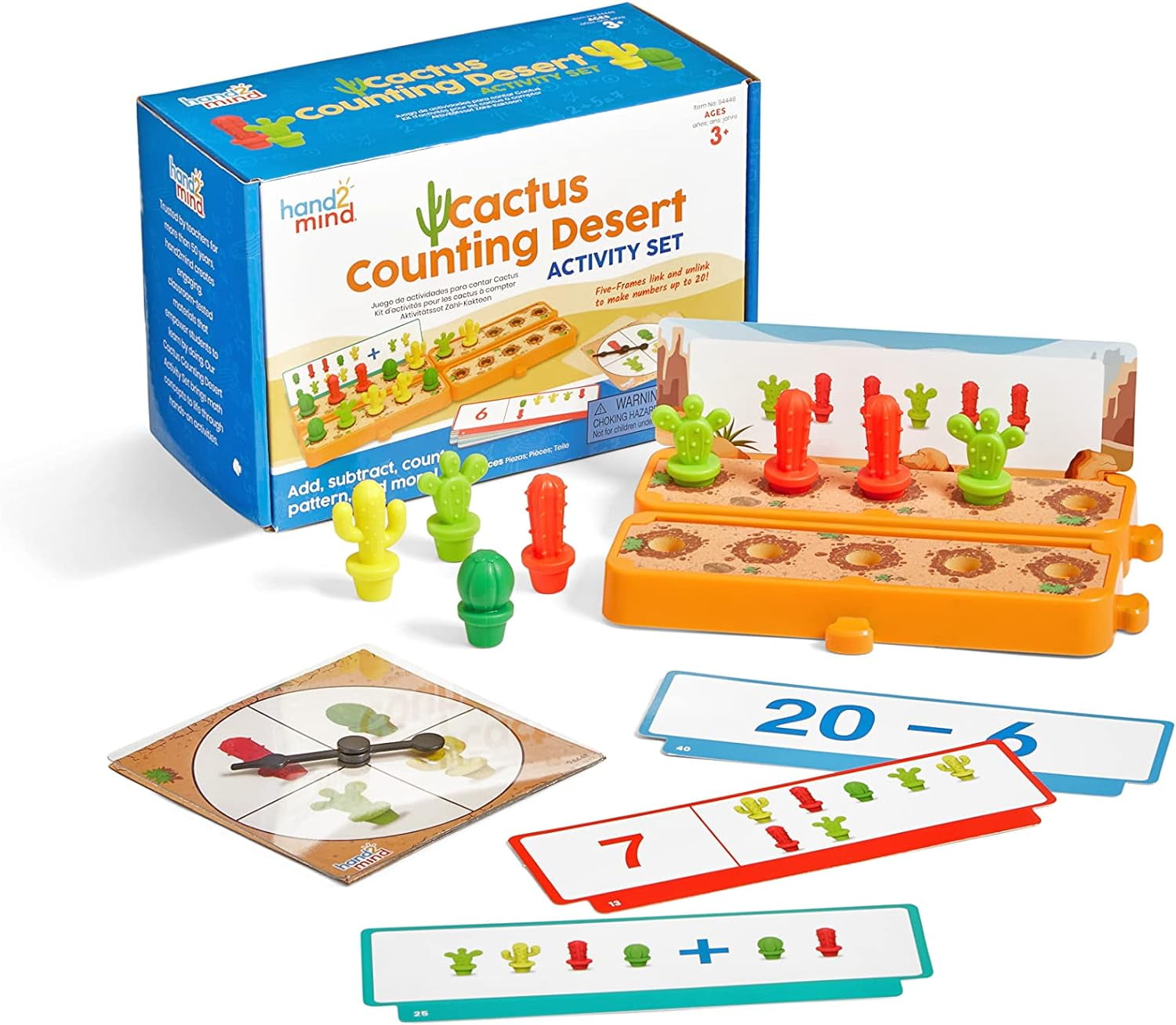 Cactus Desert Math Activity Set, Ten Frame Math Manipulatives, Color ...