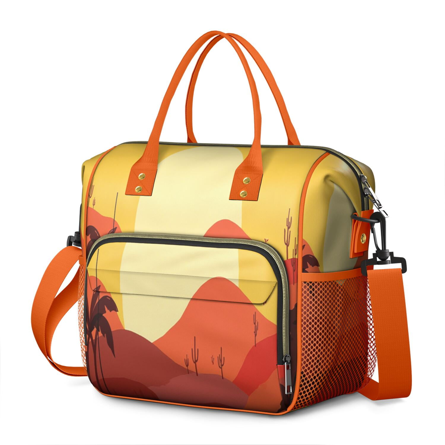 Cactus Desert Roomy Insulated Lunch Bags Reusable Lunch Tote for Office ...