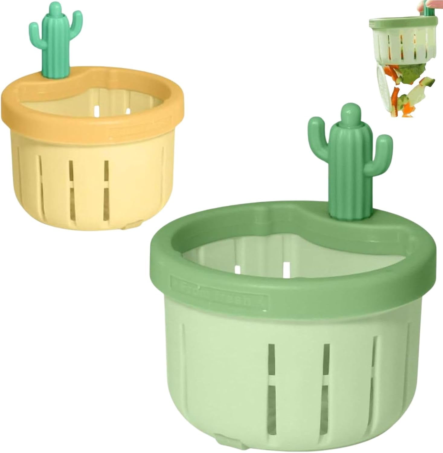 Cactus Drain Catcher,2-Pack Upgrade Sink Drain Strainer - Automatic ...