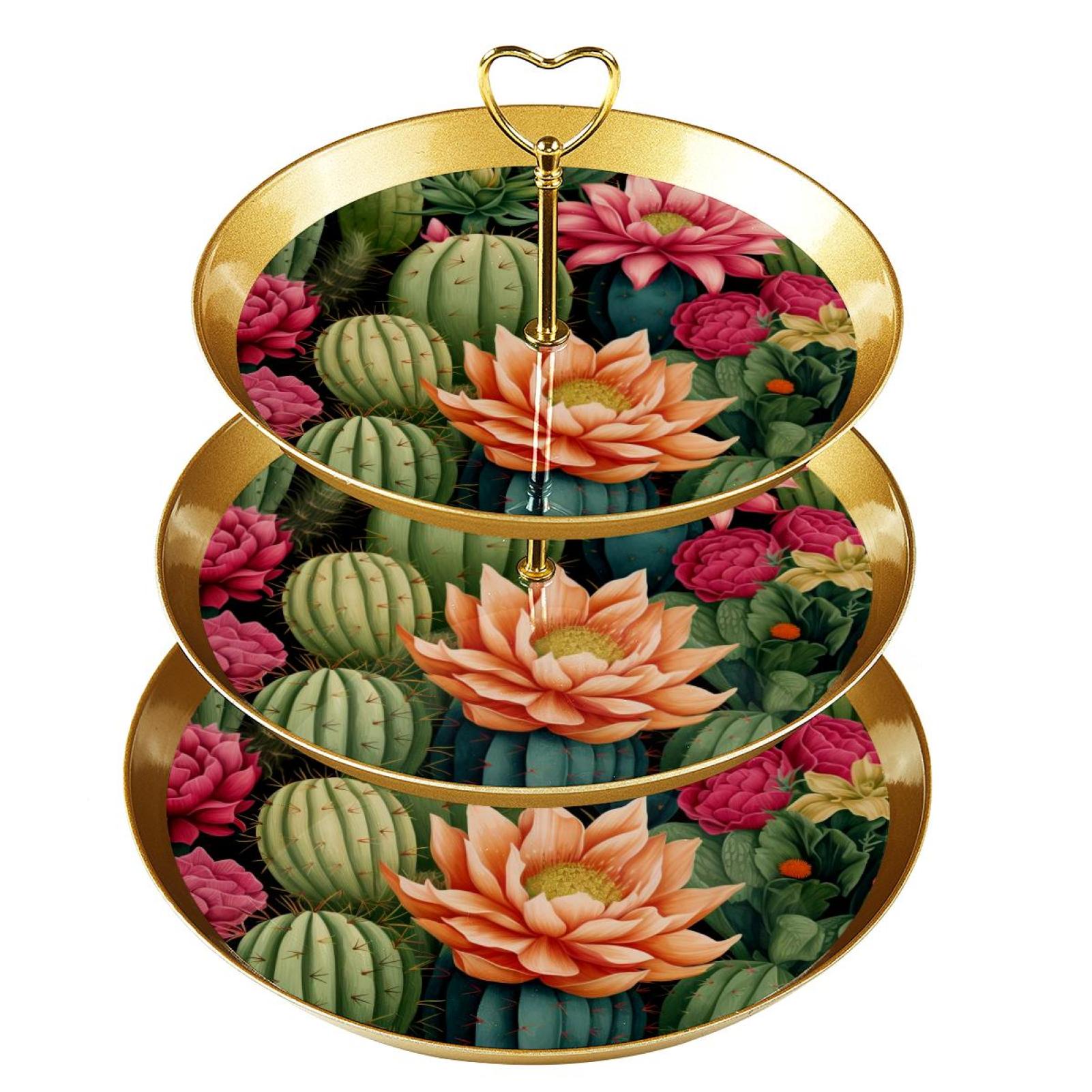 Cactus Elegant Plastic Disc Earring Holder with Iron Pillars, 32cm ...