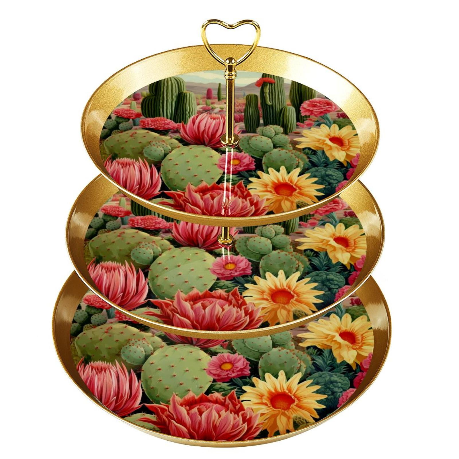 Cactus Elegant Plastic Discs Jewelry Necklace Stand with Iron Pillars ...